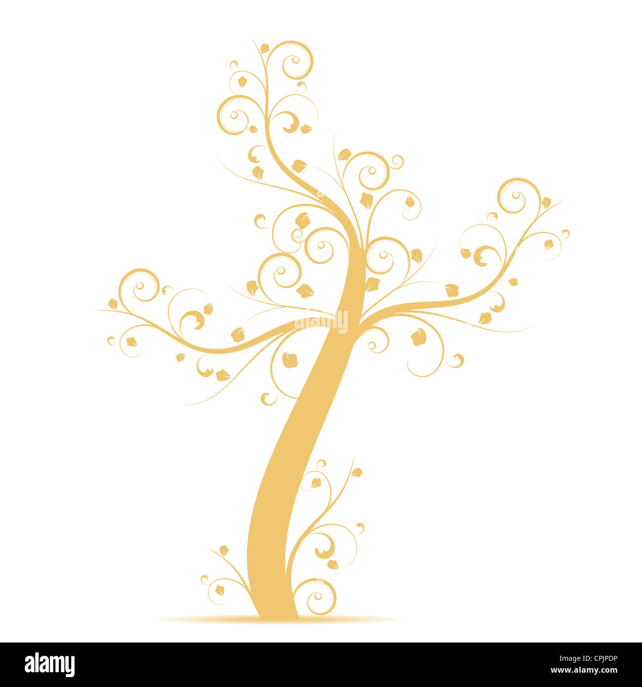 Beautiful art tree isolated on white background Stock Photo - Alamy