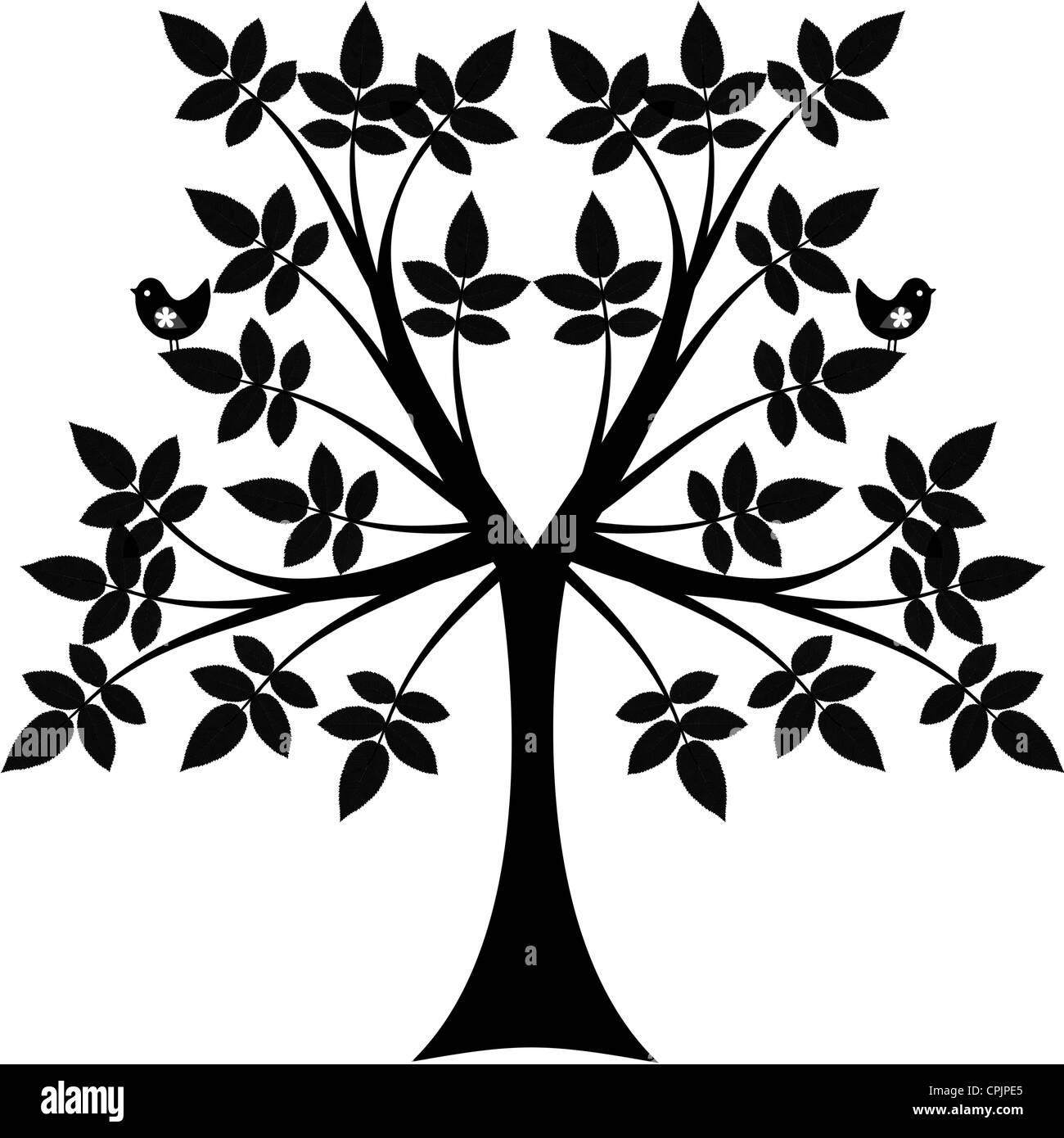 Beautiful art tree isolated on white background Stock Photo - Alamy