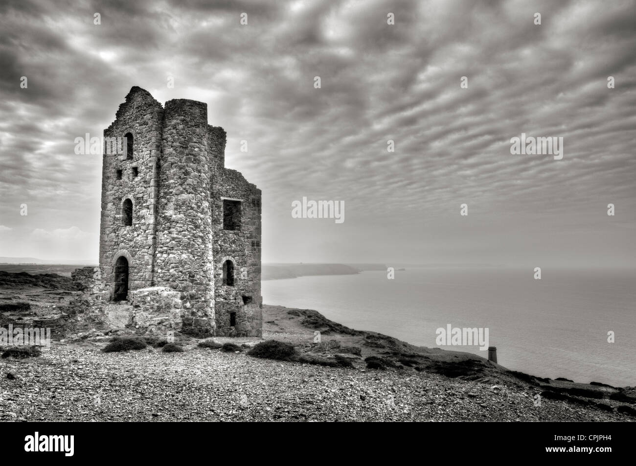 Wheal Coates engine house St Agnes North Coast Cornwall England Stock ...