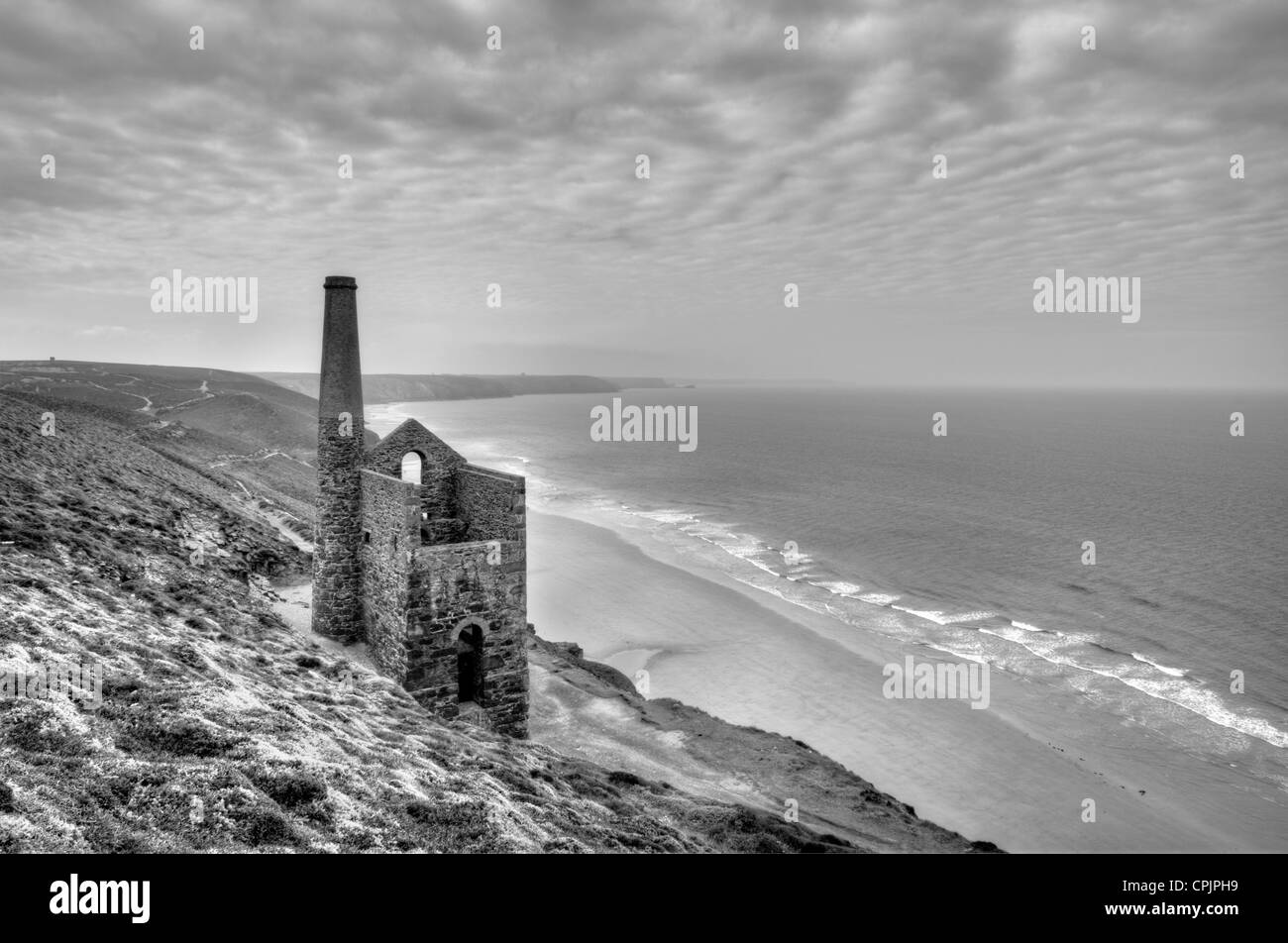 Wheal Coates engine house St Agnes North Coast Cornwall England Stock ...