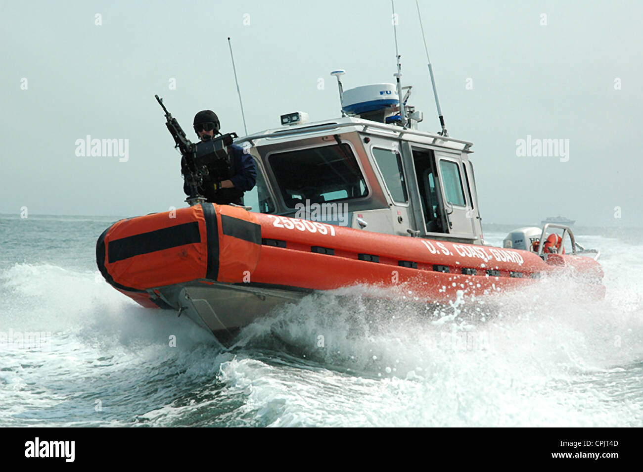 A USCG Maritime Safety and Security Team patrols the San Francisco Bay ...
