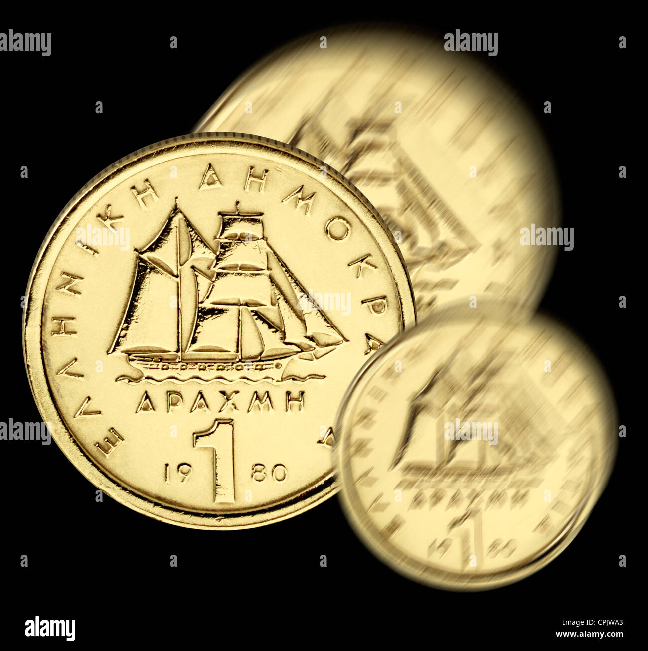 1 drachma coin, Greece Stock Photo - Alamy