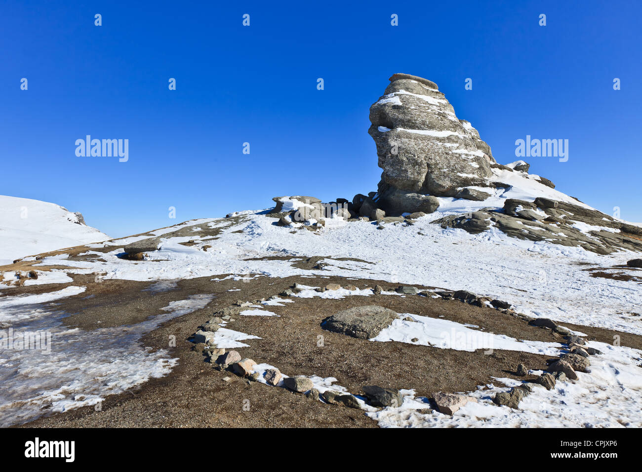 The Bucegi Sphinx , Romania Stock Photo - Alamy