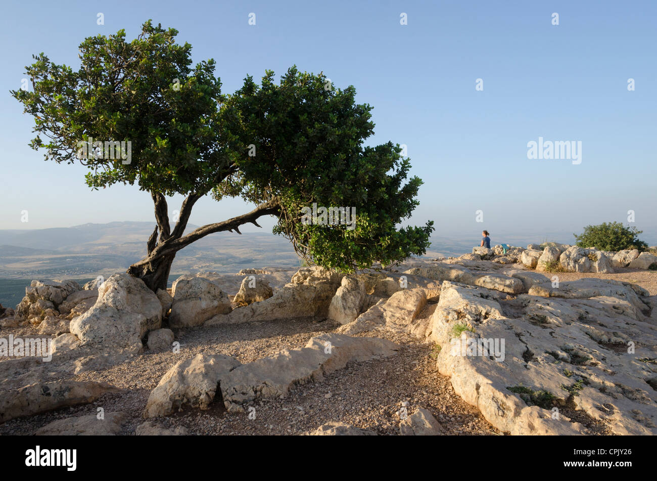 Mount Arbel above the Sea of Galilee. israel Stock Photo - Alamy