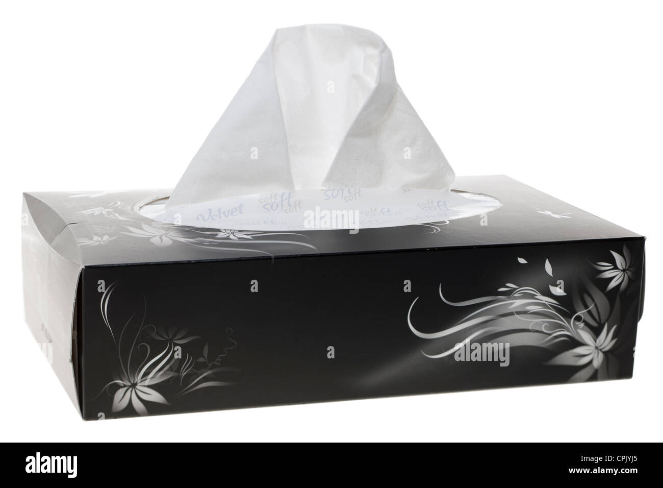 Box of Large Velvet soft paper handkerchiefs Stock Photo - Alamy