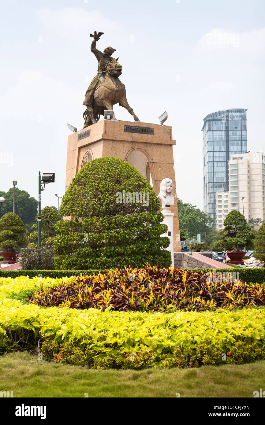 Statue of Tran Nguyen Han, Ho Chi Minh City, (Saigon), Vietnam Stock ...