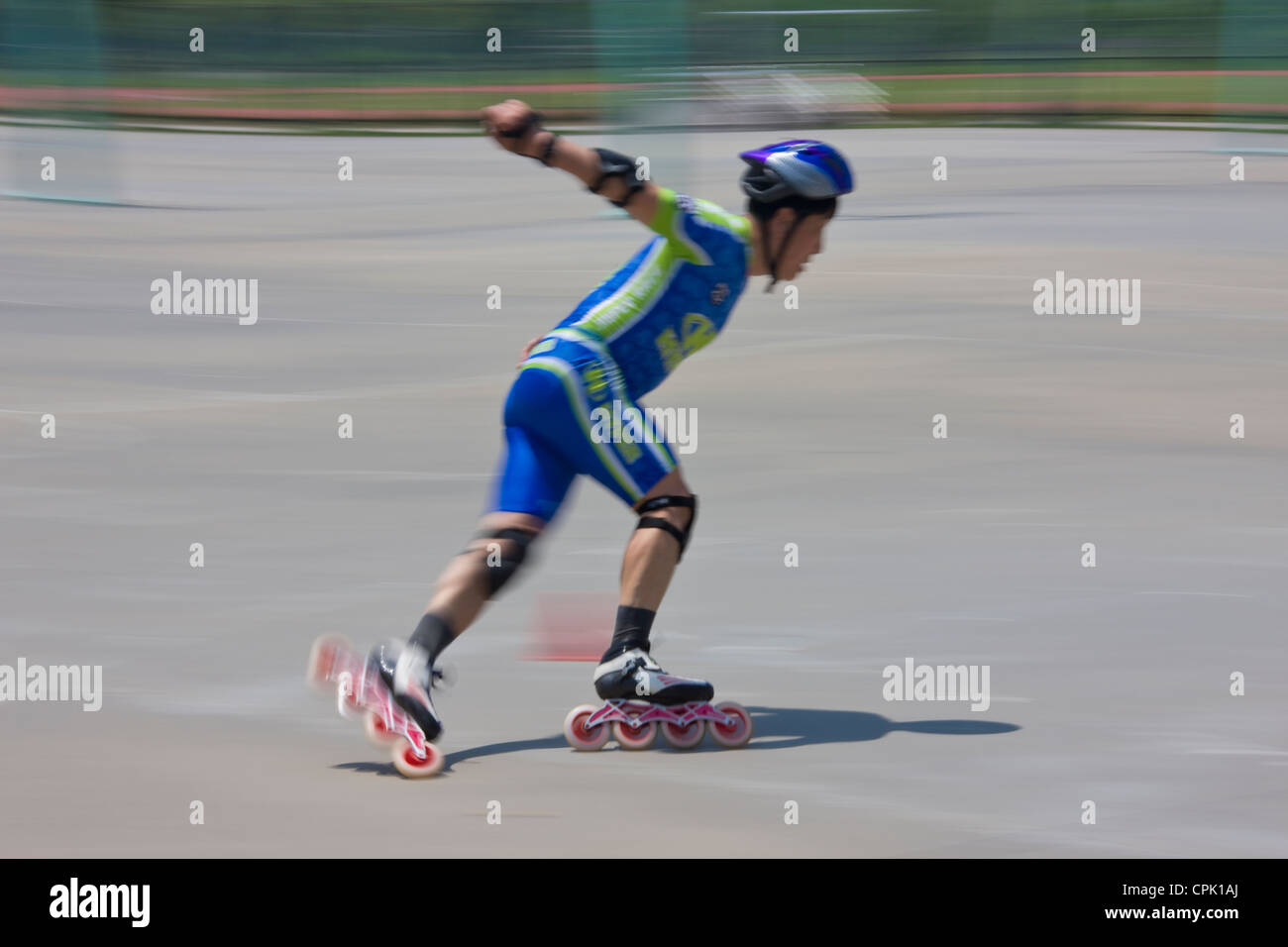 Man skating, Zhejiang Province, China Stock Photo - Alamy