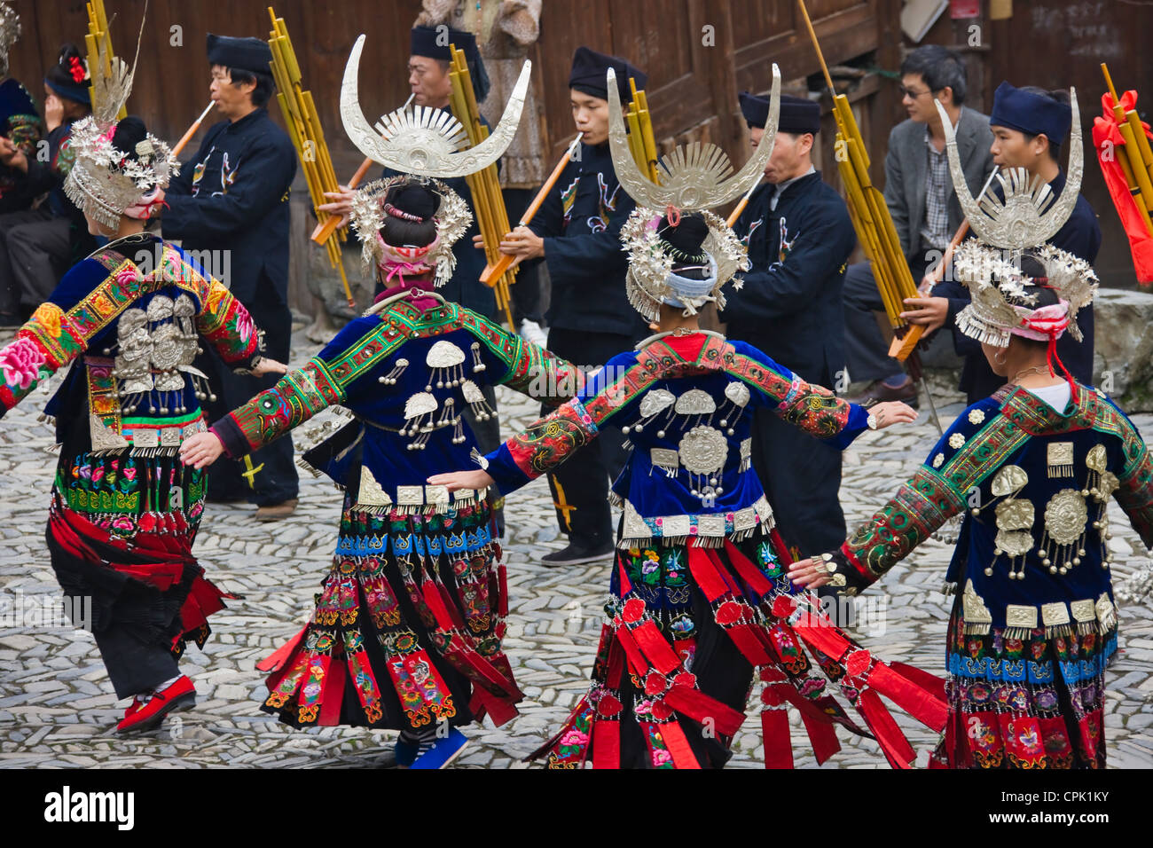Women in traditional costume miao people hi-res stock photography and ...