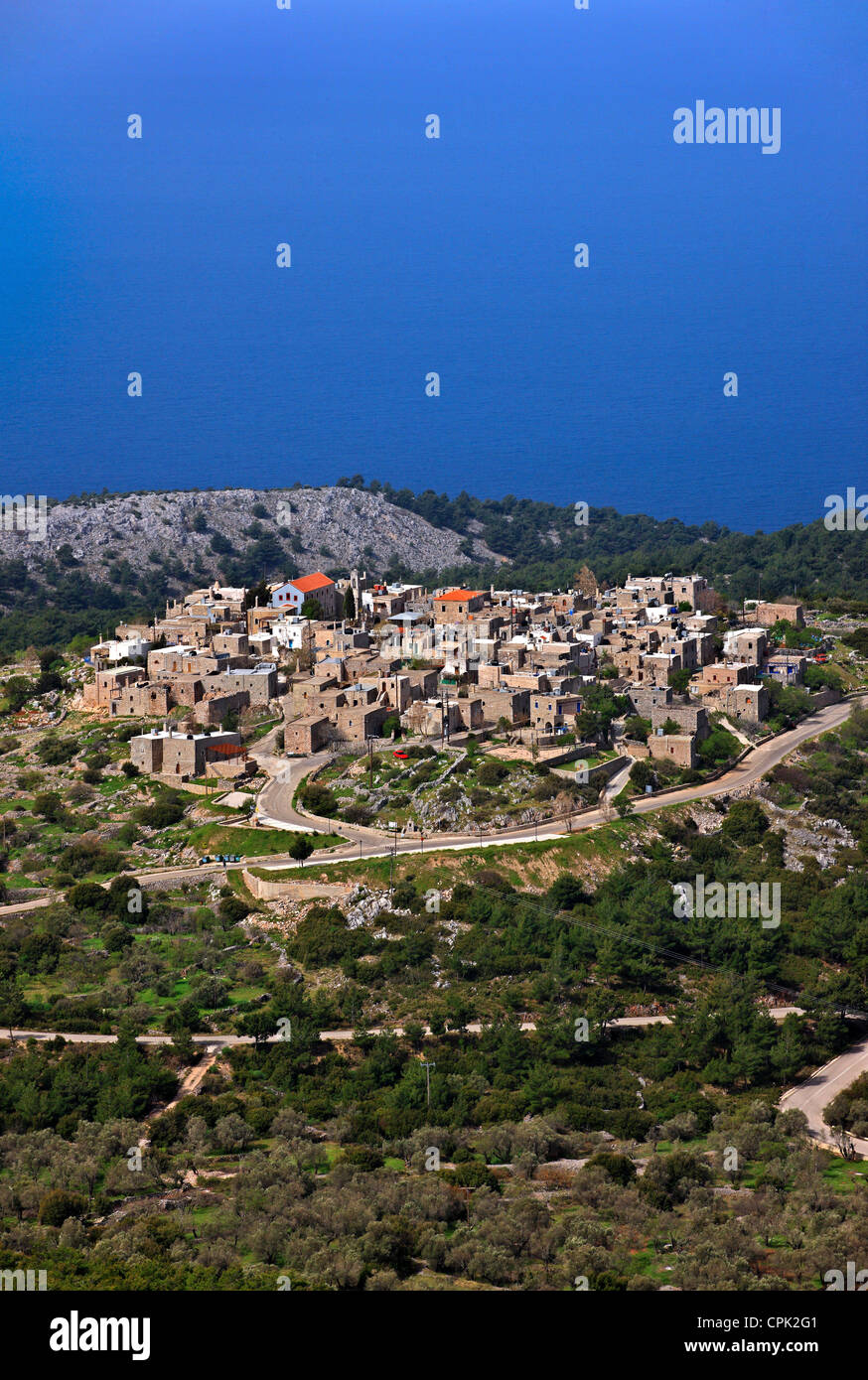 Avgonyma, one of the most beautiful medieval villages of Chios island ...