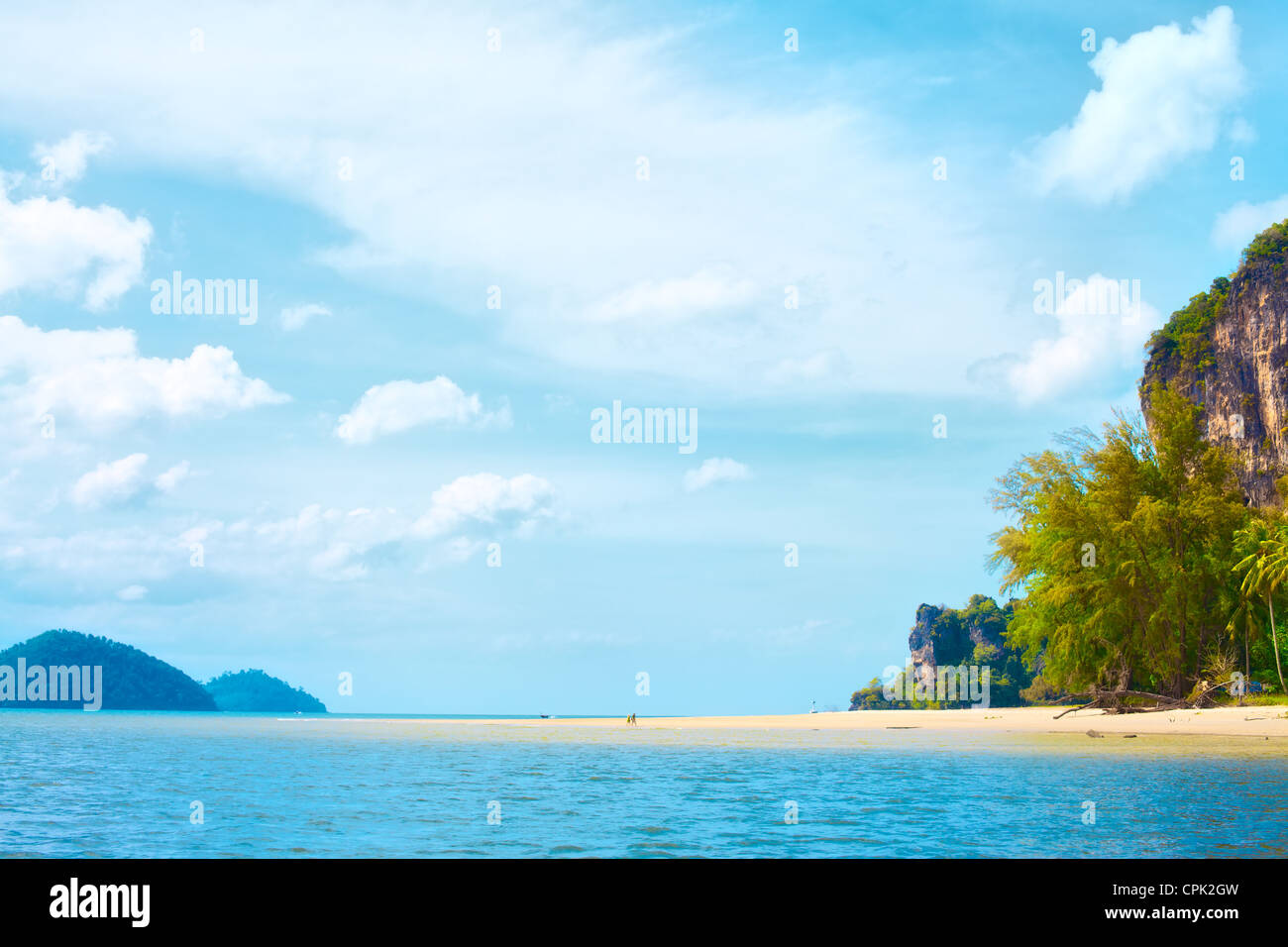 seashore with tall rocks, Andaman Sea, Thailand Stock Photo - Alamy