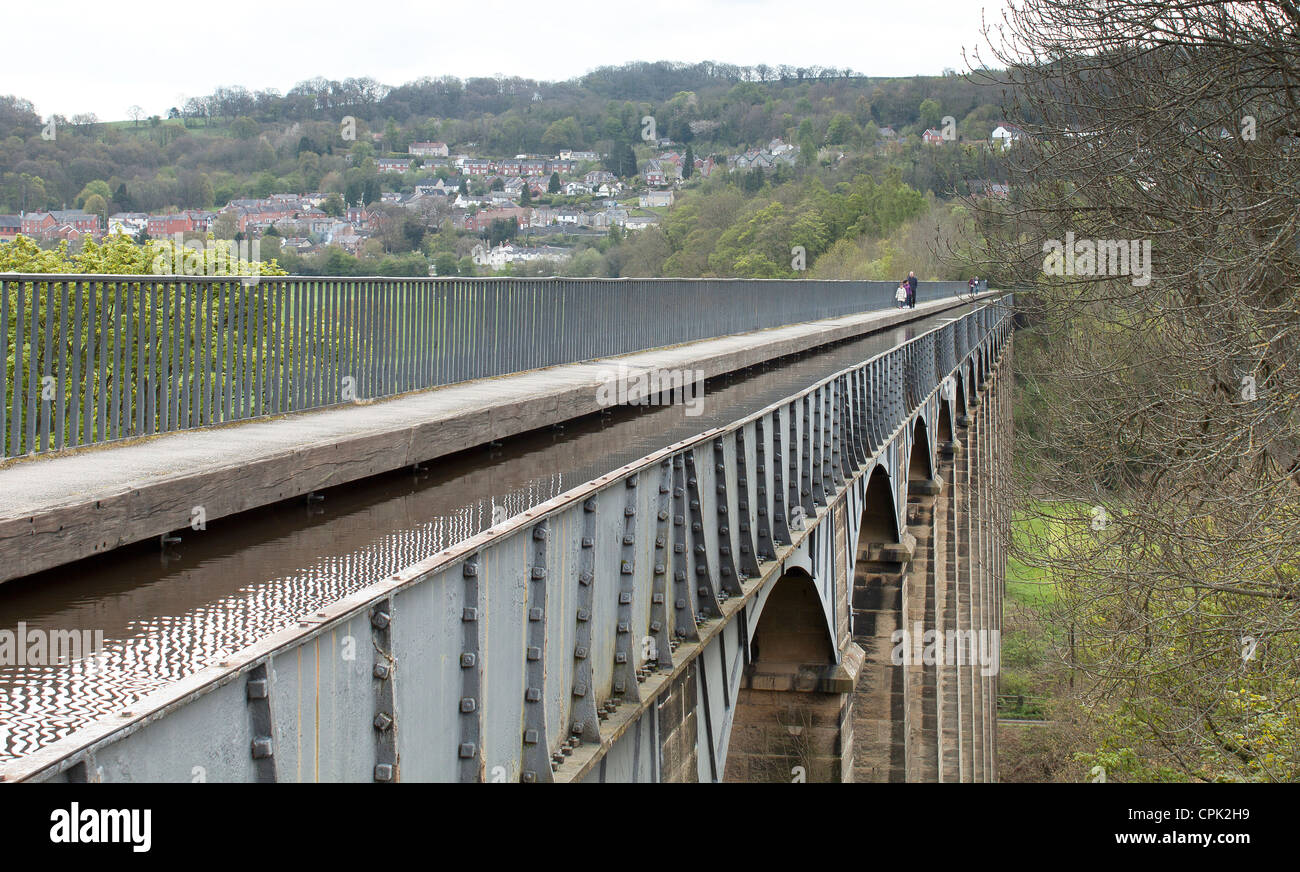 Llangollen Canal and Aqueduct North Wales UK Stock Photo - Alamy
