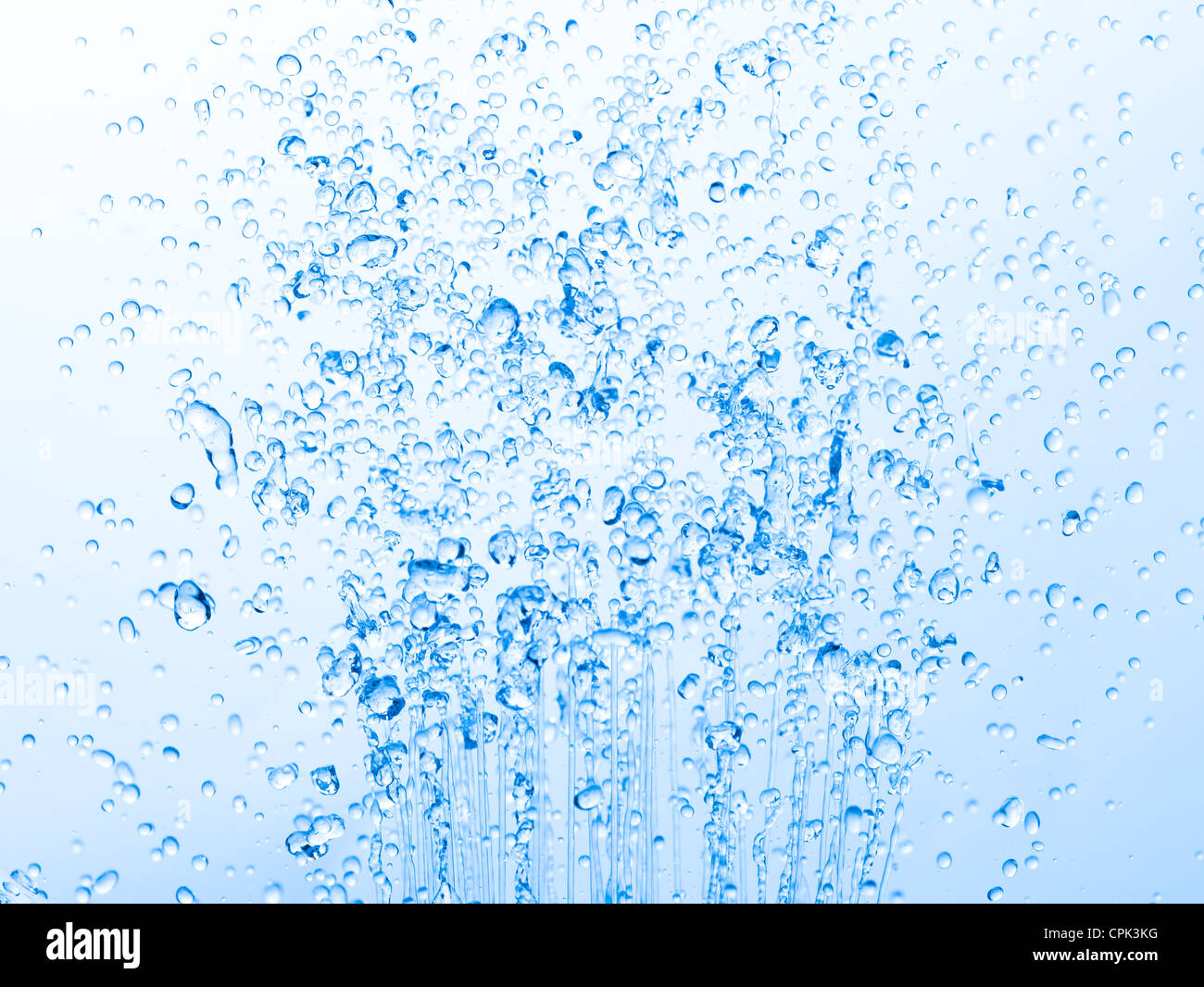 Stream Running Water, Blue background Stock Photo - Alamy