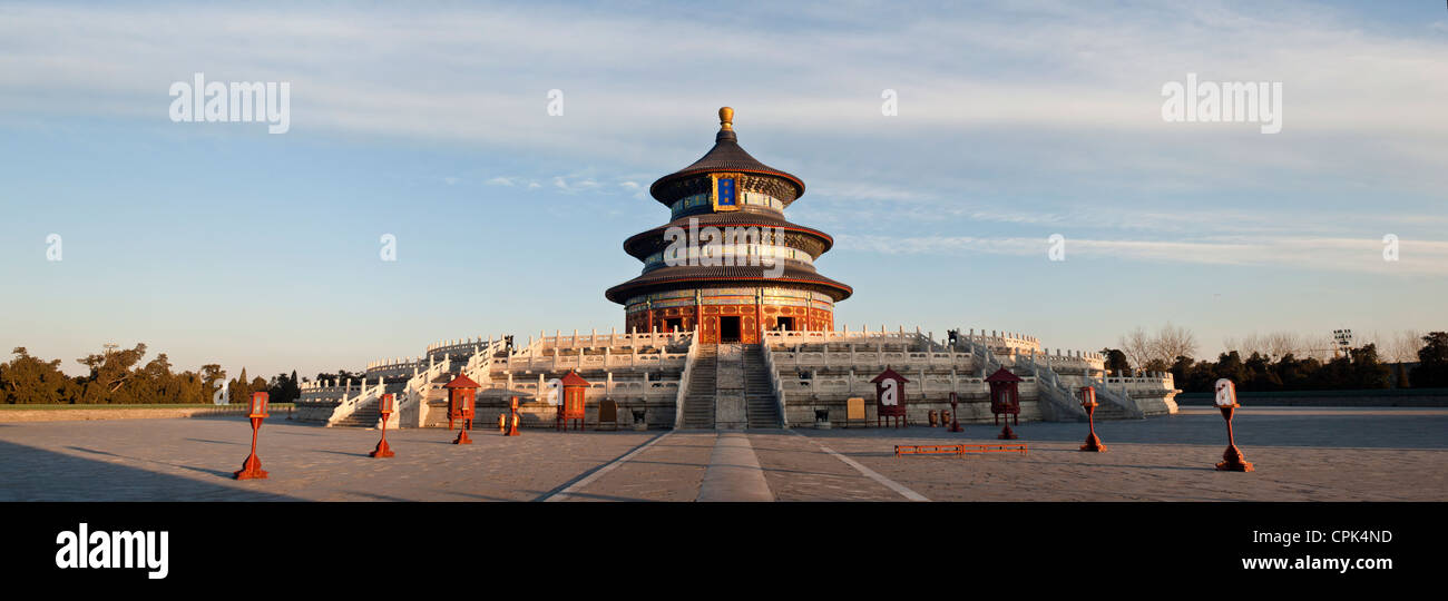 Panoramic view of main building in Temple of Heaven Stock Photo - Alamy