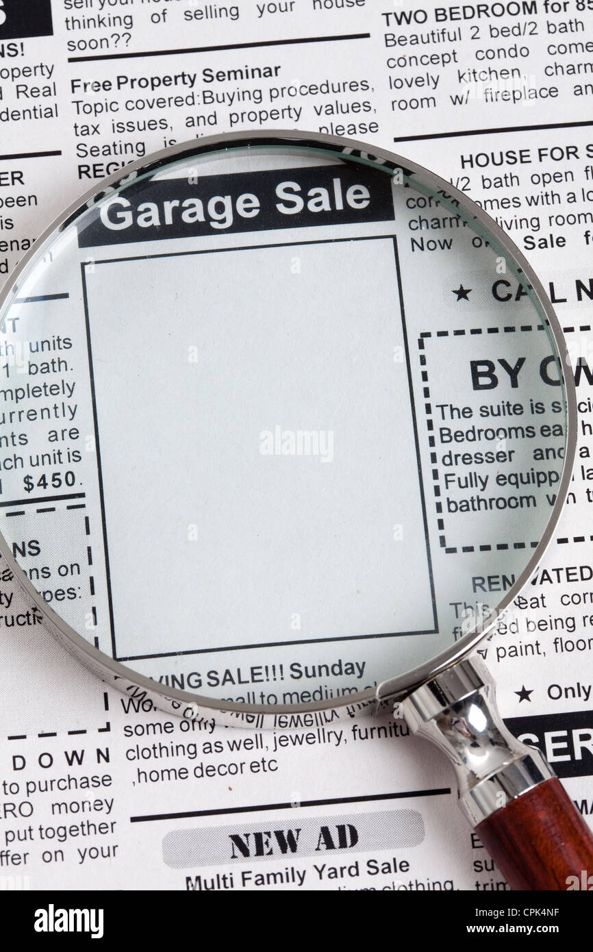 Newspaper Classified Ads Template