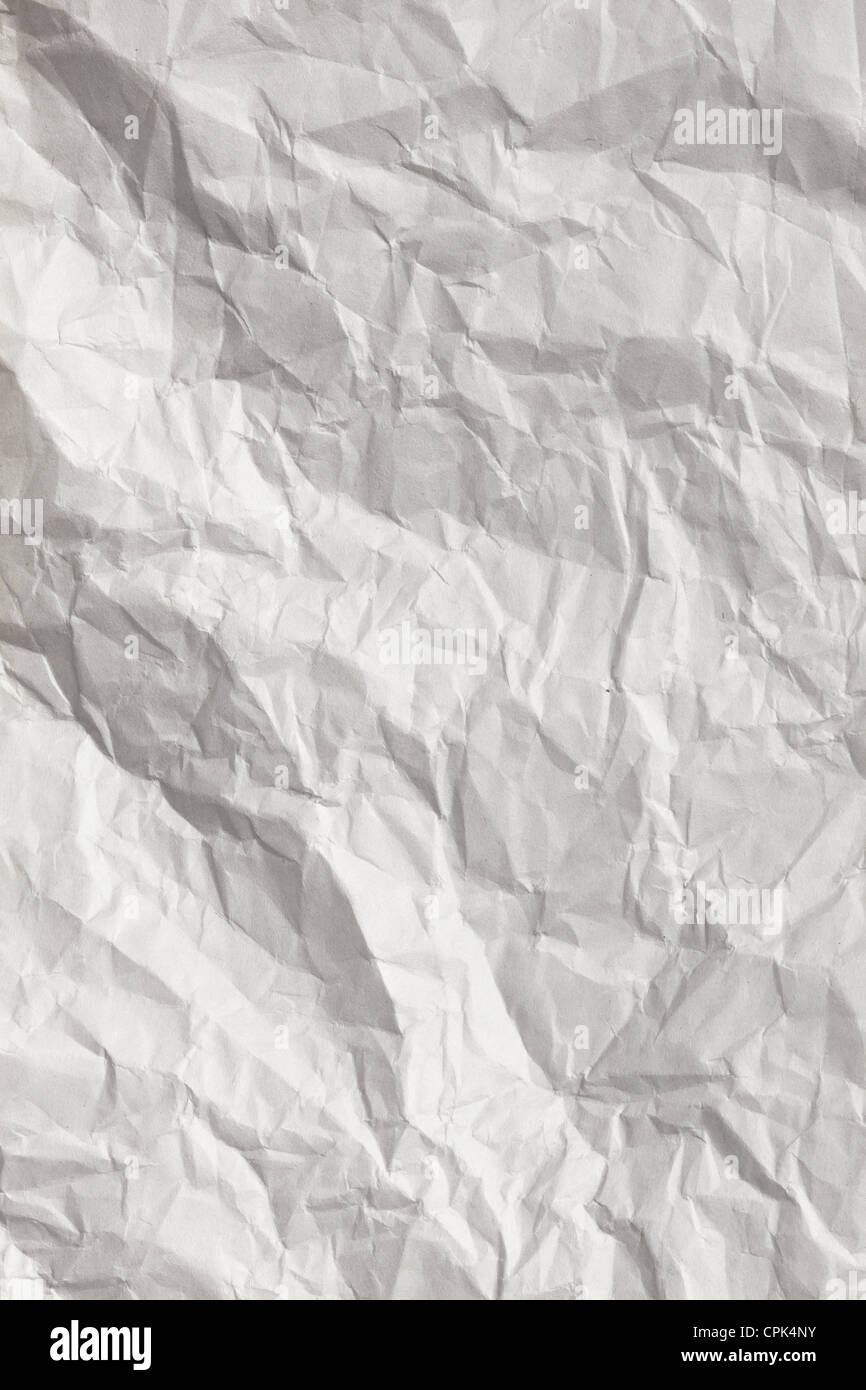 Crumpled white paper for background Stock Photo - Alamy