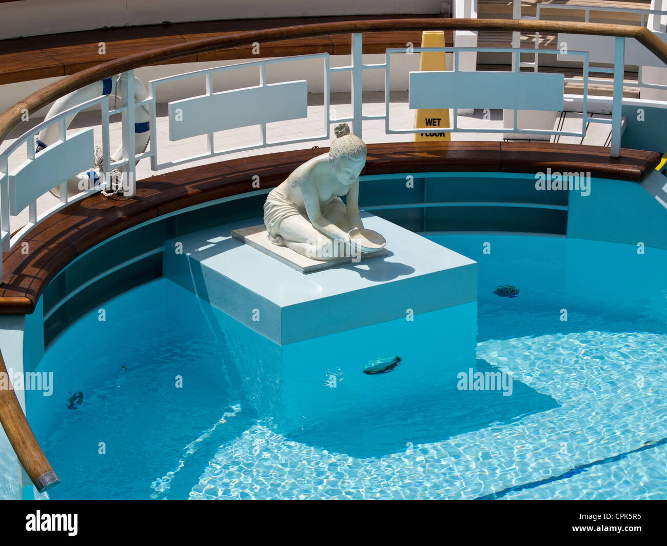 swiming pool on the luxury cruise ship Stock Photo - Alamy