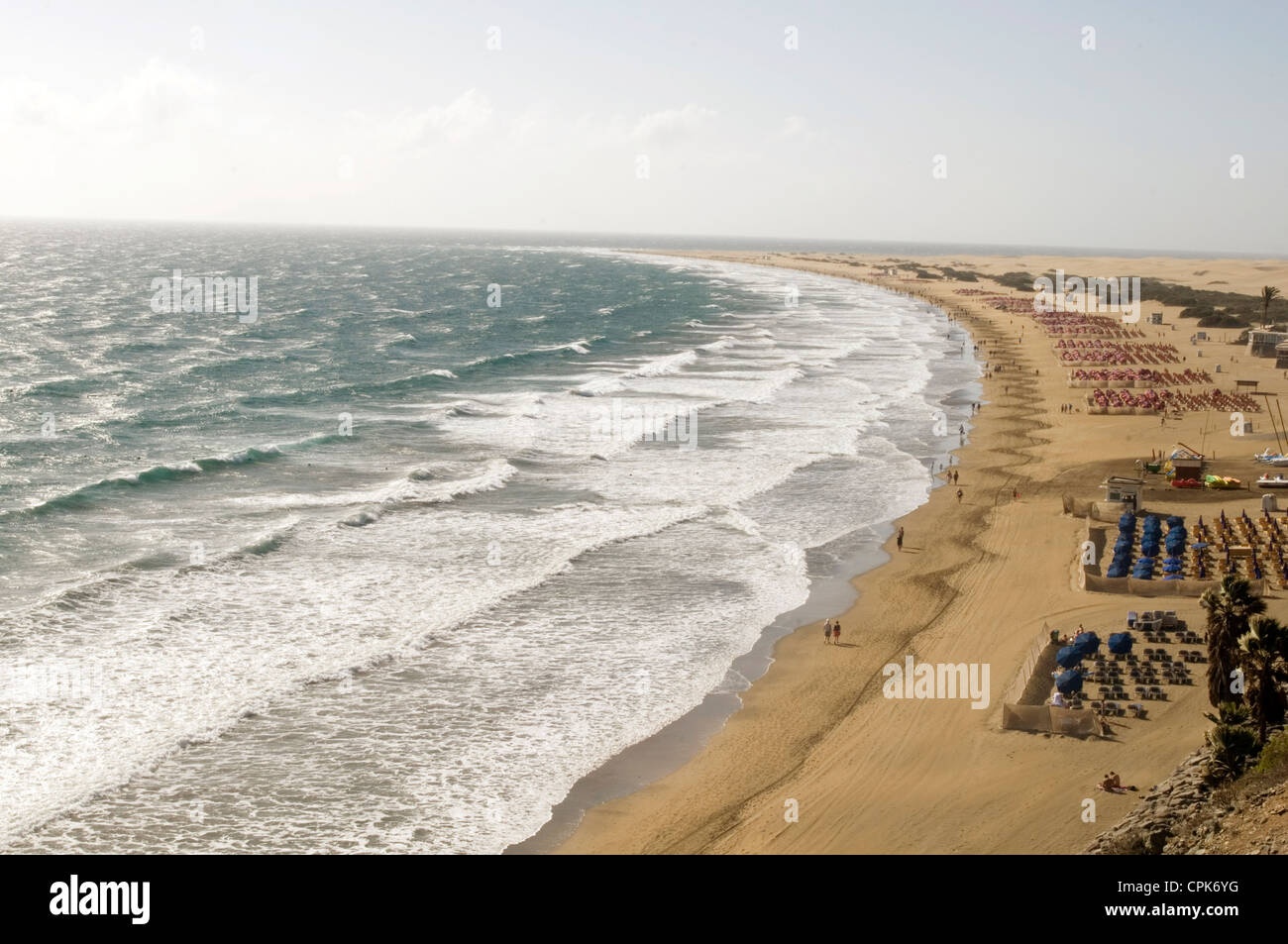 Playa del Inglés Beach of the English gran canaria canary islands isles ...