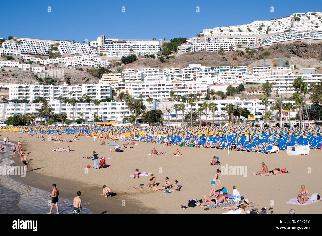 puerto rico gran canaria beach beaches canary islands isles Stock Photo ...