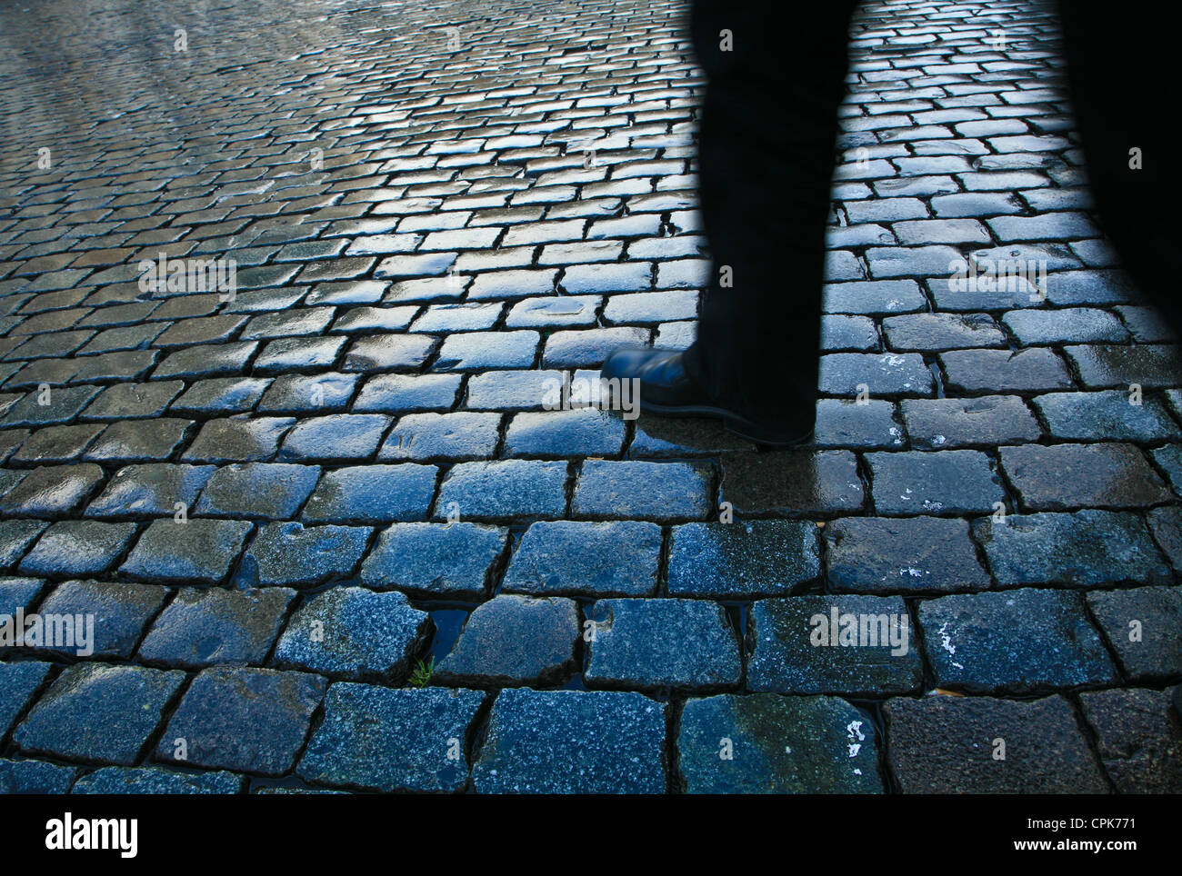 Scenes of Brussels downtown: pavement on the grand place Stock Photo ...