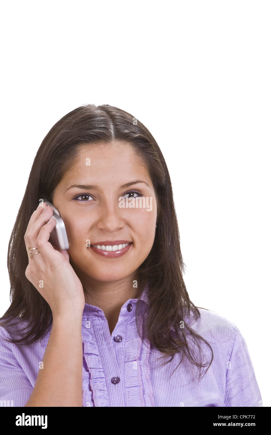 Young woman using a mobile phone Stock Photo - Alamy