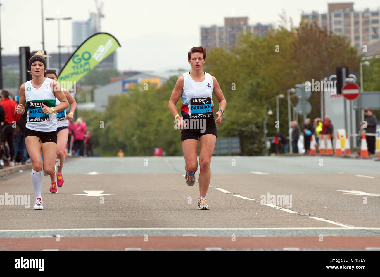 female athletes in the great manchester run may 2012 Stock Photo - Alamy