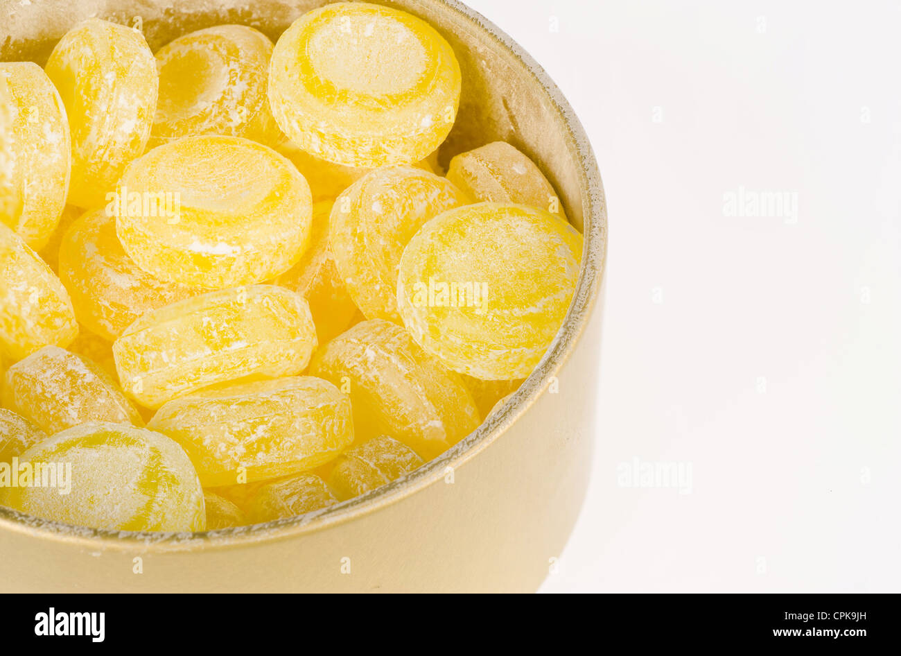 Lemon drops candy hi-res stock photography and images - Alamy