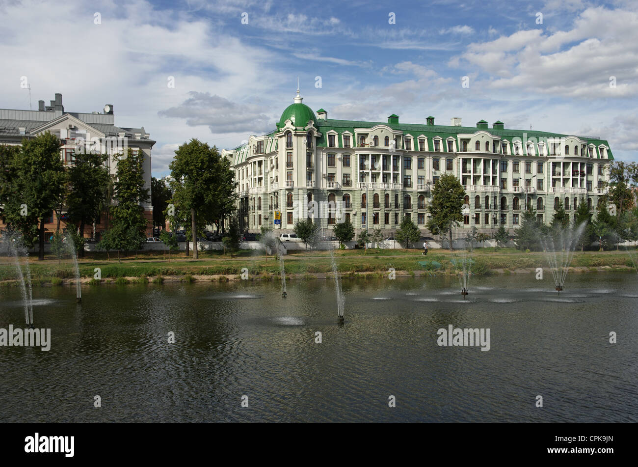 Street and house in Kazan city, Tatarstan, Russia Stock Photo - Alamy