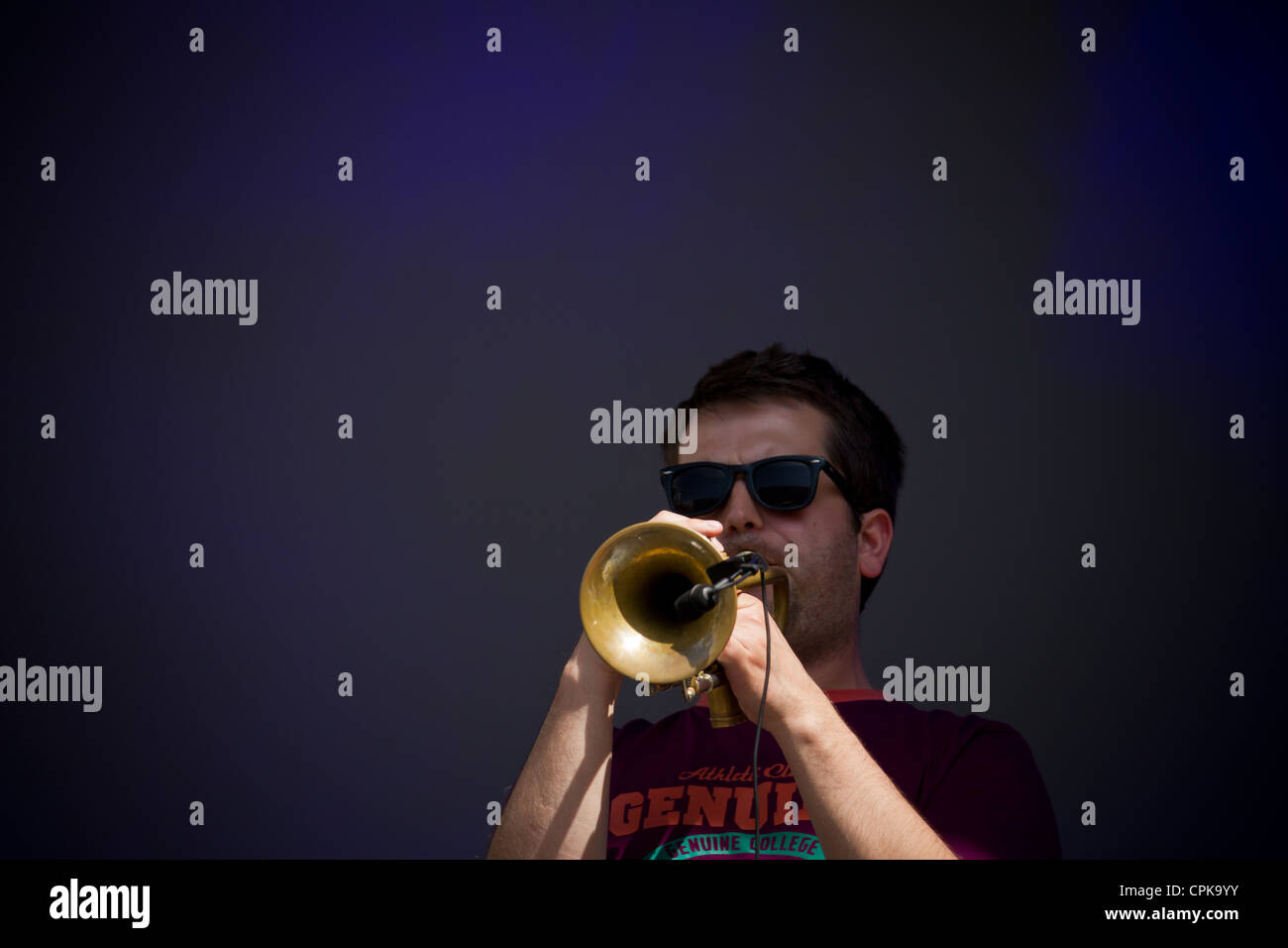 Trumpet blower hi-res stock photography and images - Alamy