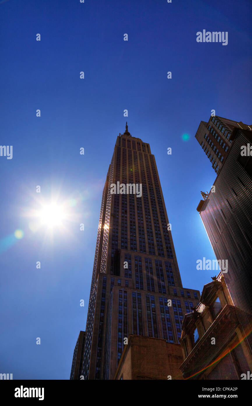 Empire State building outside exterior front day daytime New York city ...