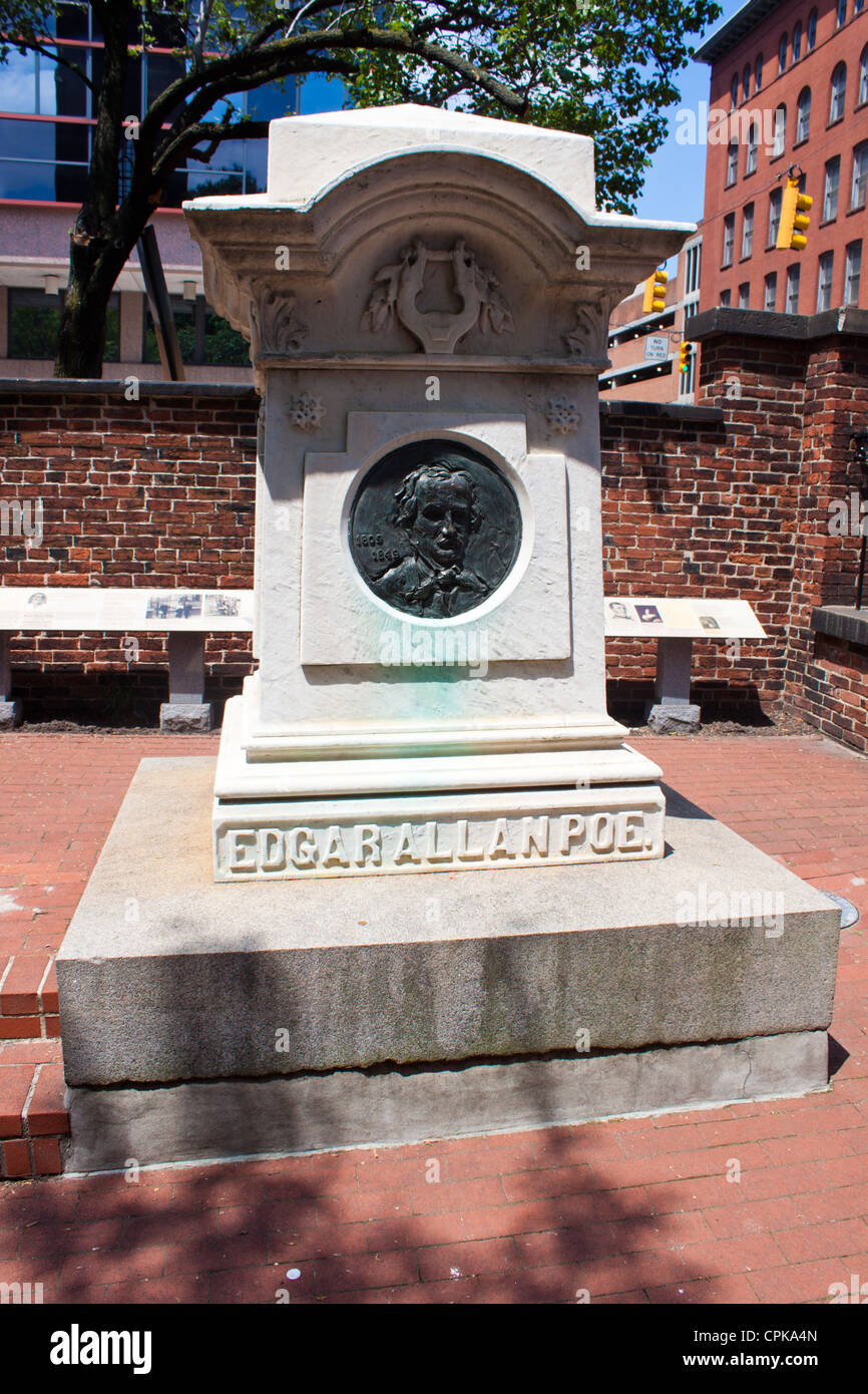 Edgar allan poe statue hi-res stock photography and images - Alamy