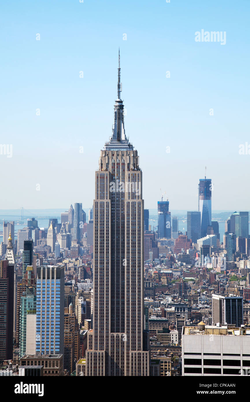 midtown & lower Manhattan, New York inc Empire State building, freedom ...