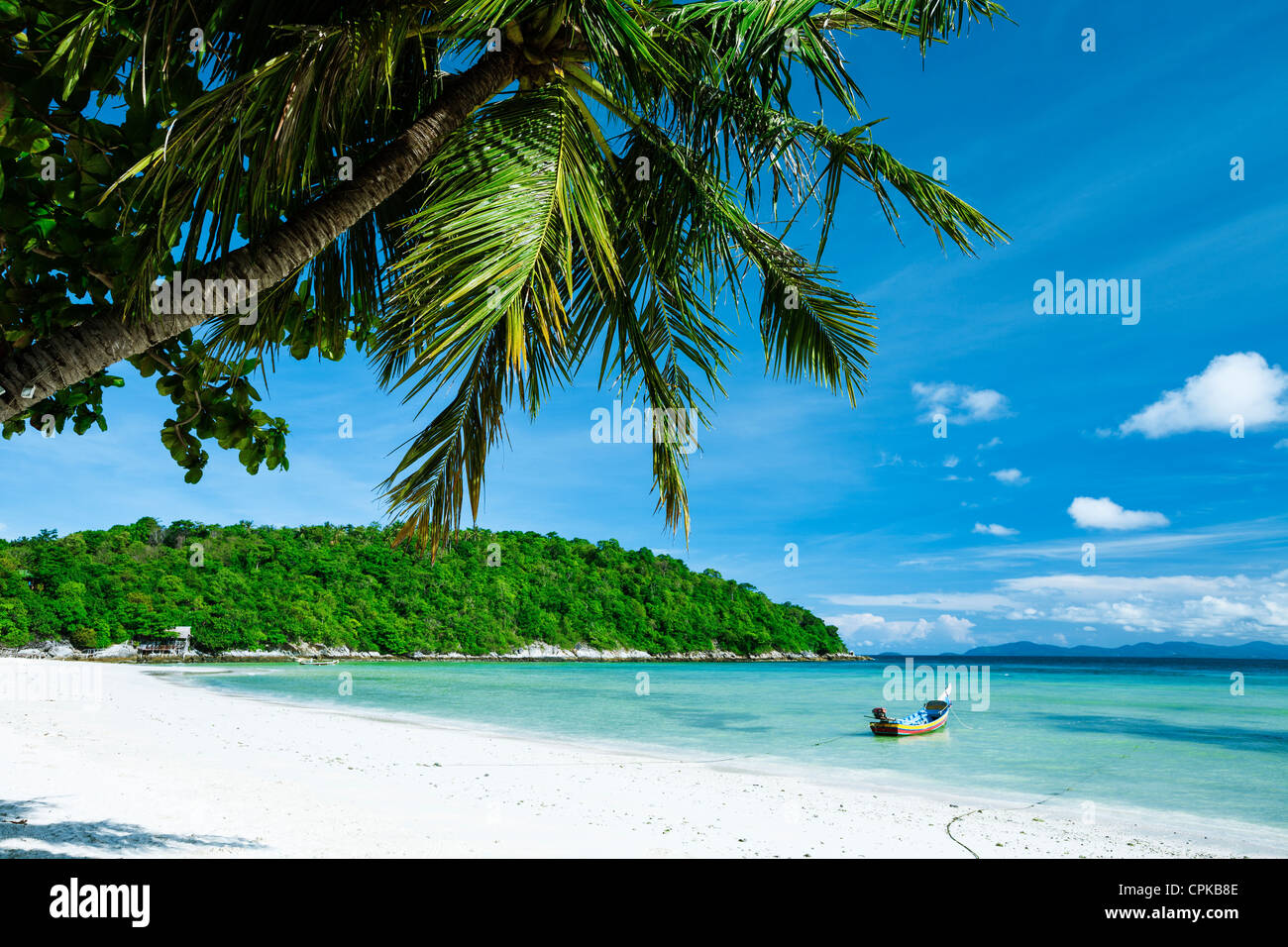 View of a tropical beach in the morning Stock Photo - Alamy