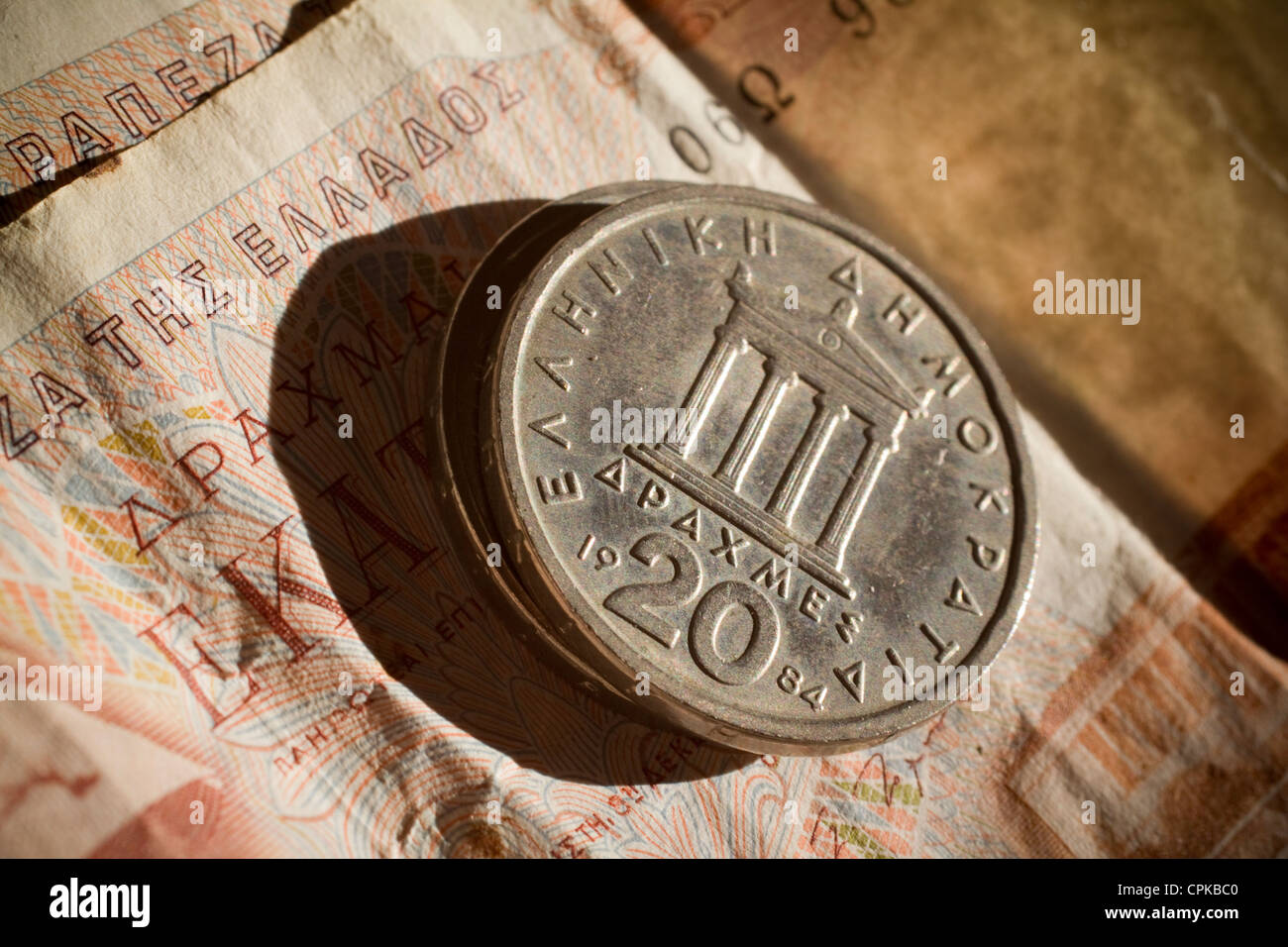 greek drachma coins drachmas on greek notes Drachmas are the previous ...