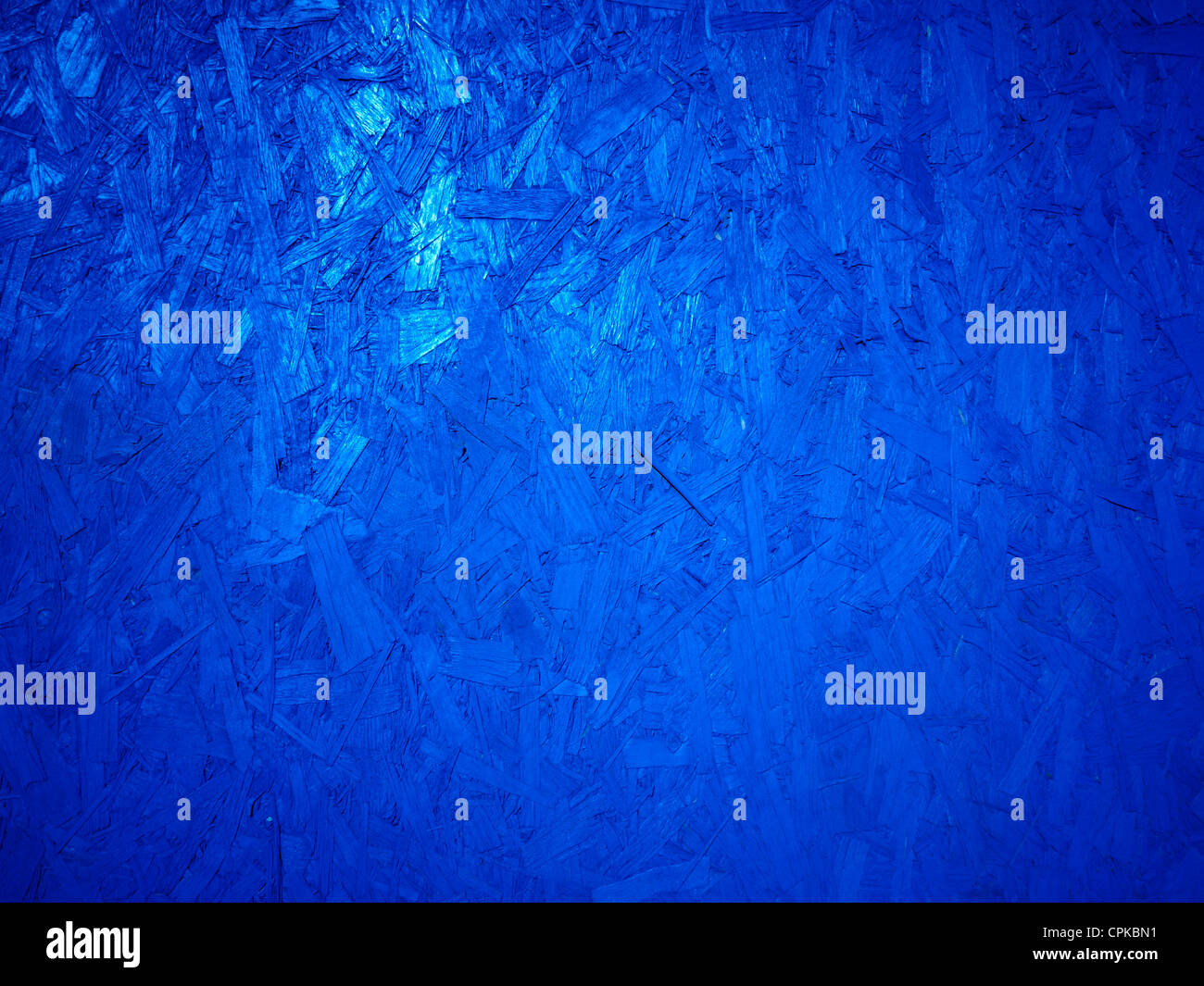Blue painted fence Stock Photo - Alamy