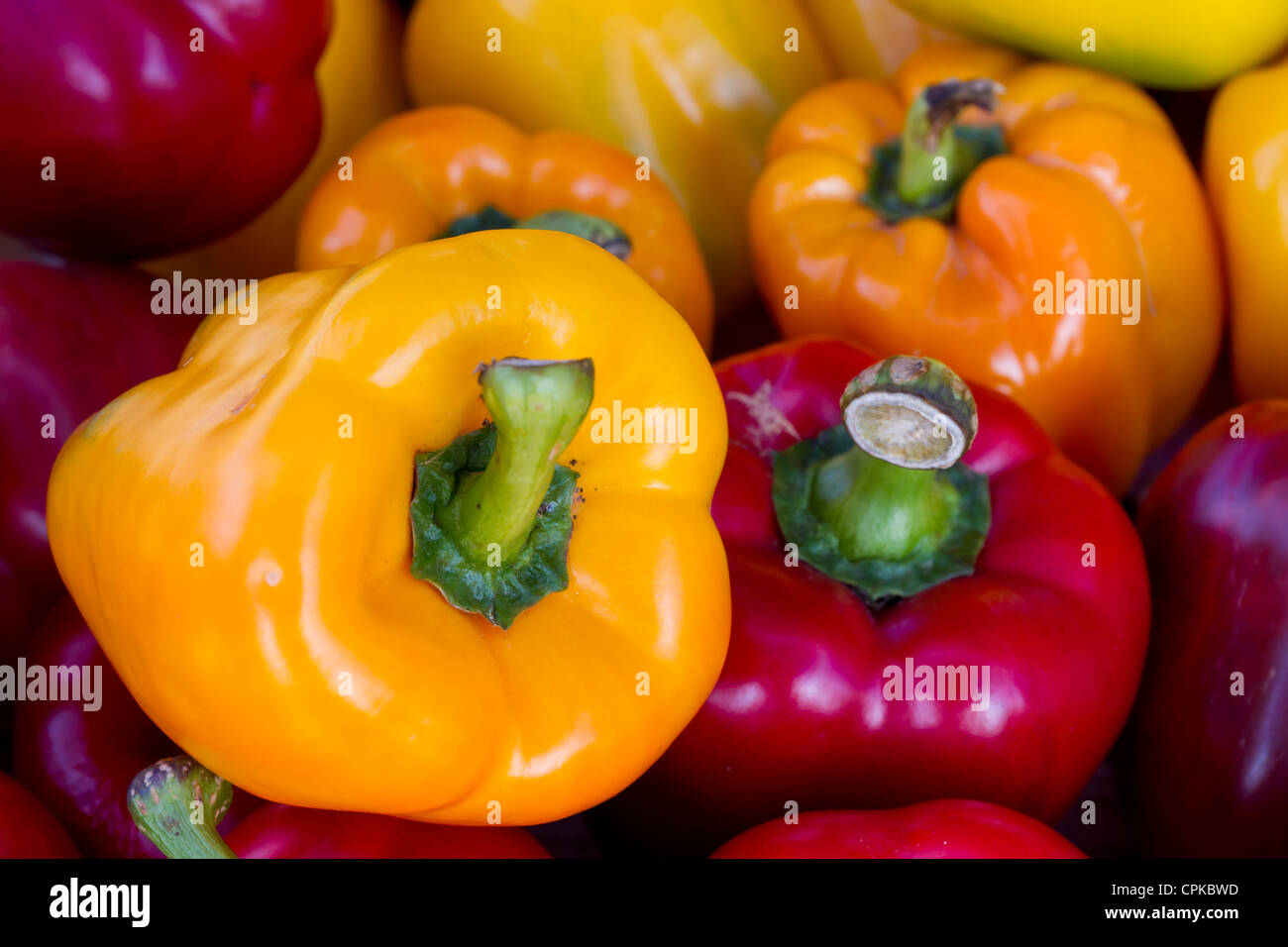 Bell pepper background Stock Photo - Alamy