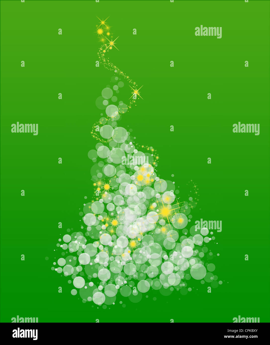 Cute Curvy Christmas Tree Stock Photo - Alamy
