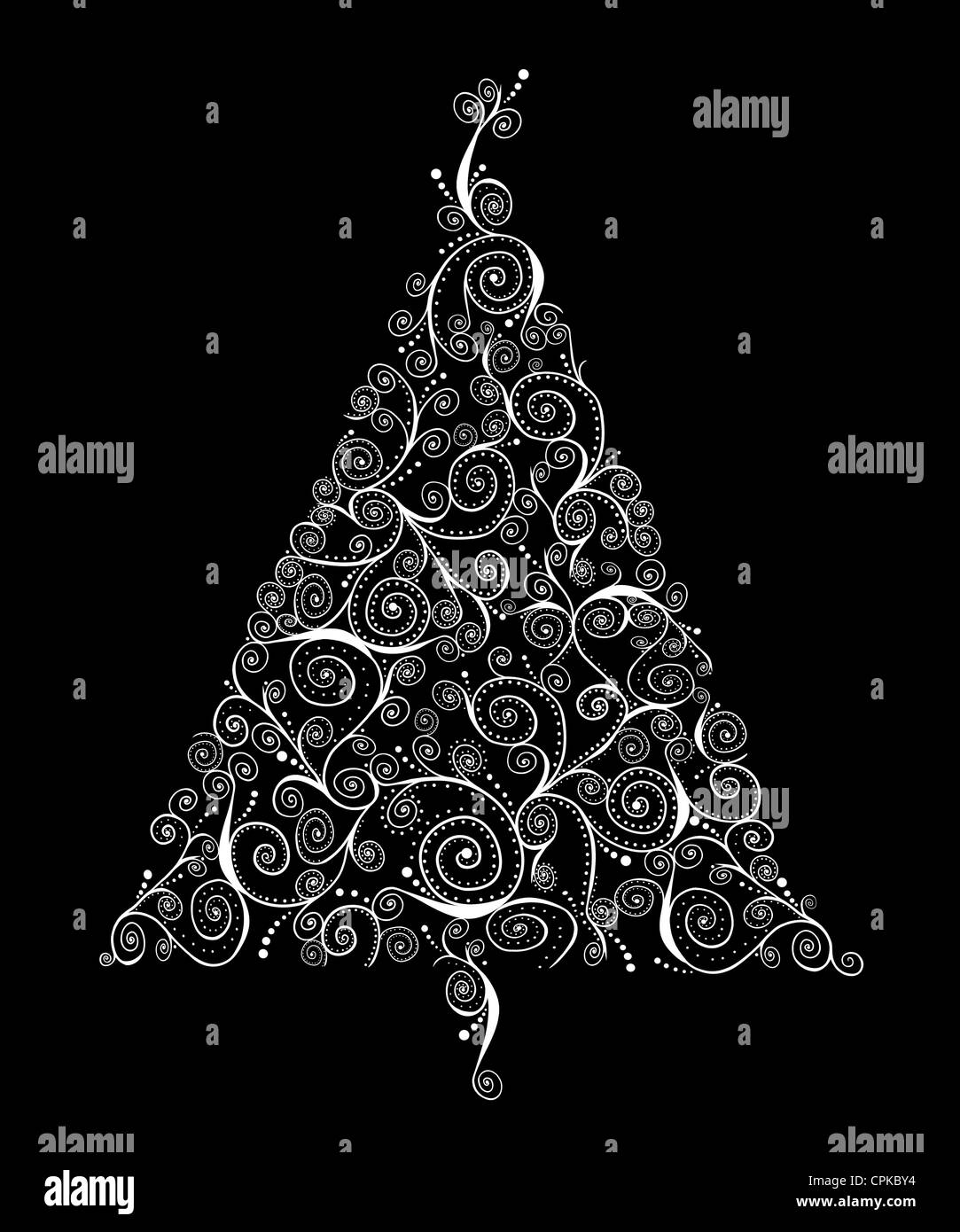 Curlicue Christmas Tree Stock Photo - Alamy