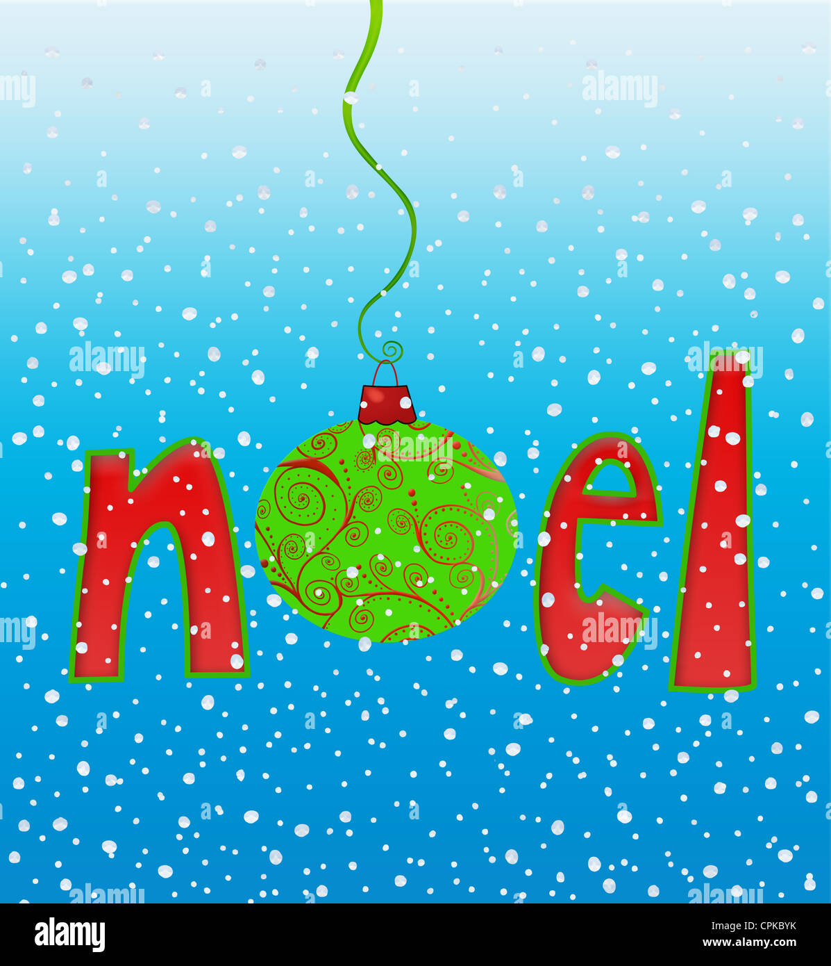 Noel Typography Illustration Stock Photo - Alamy