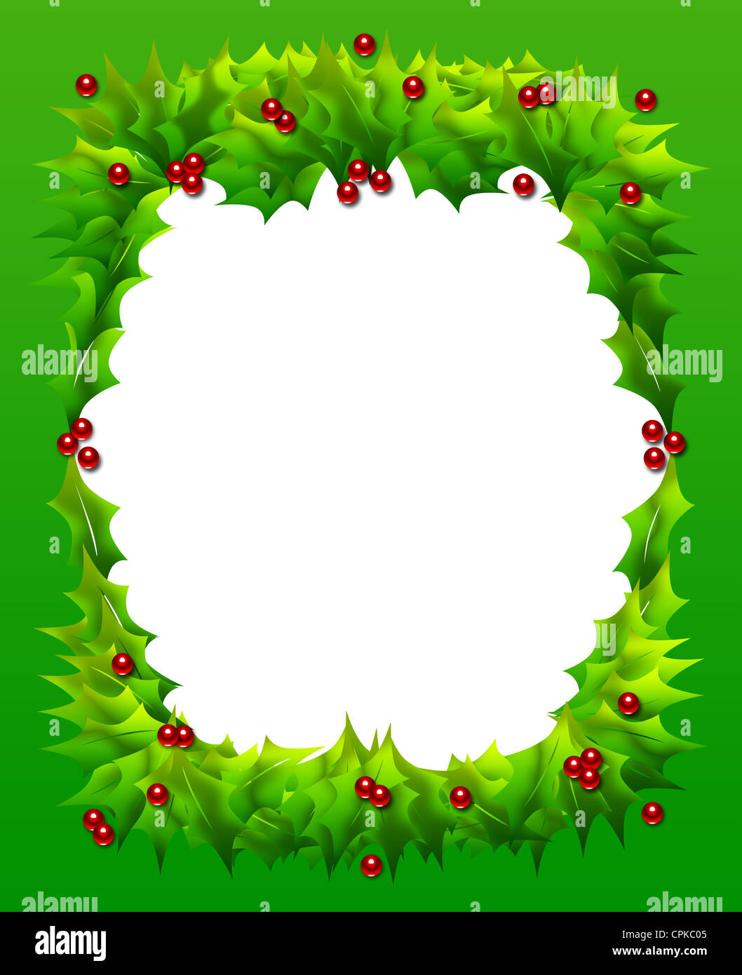 Holly frame border hi-res stock photography and images - Alamy