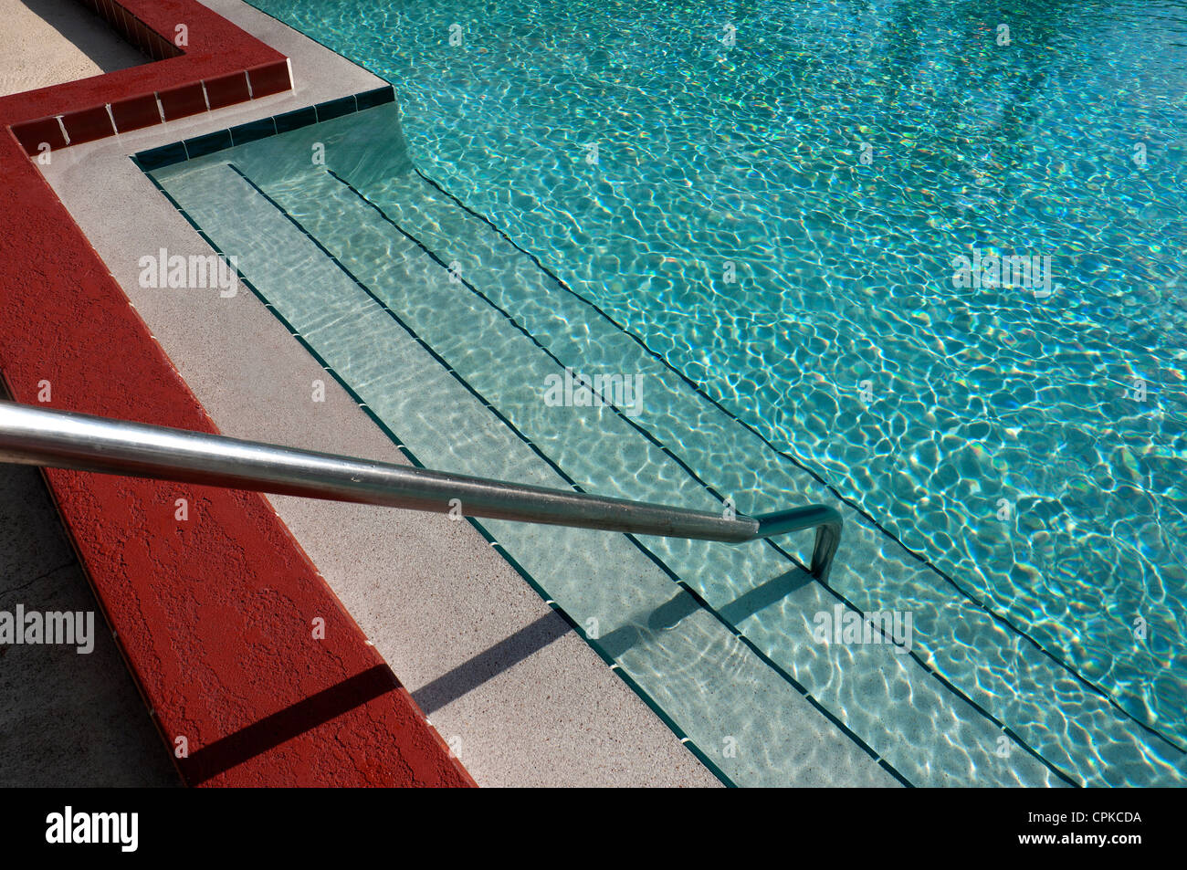 Sunny day at a swimming pool Stock Photo - Alamy