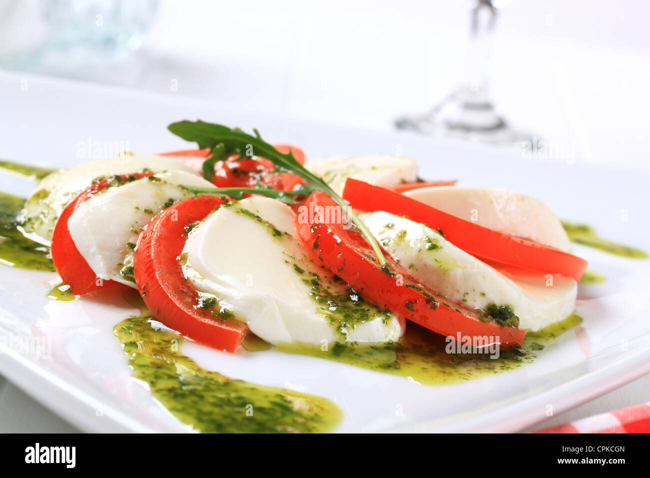 Caprese salad mozzarella hi-res stock photography and images - Alamy