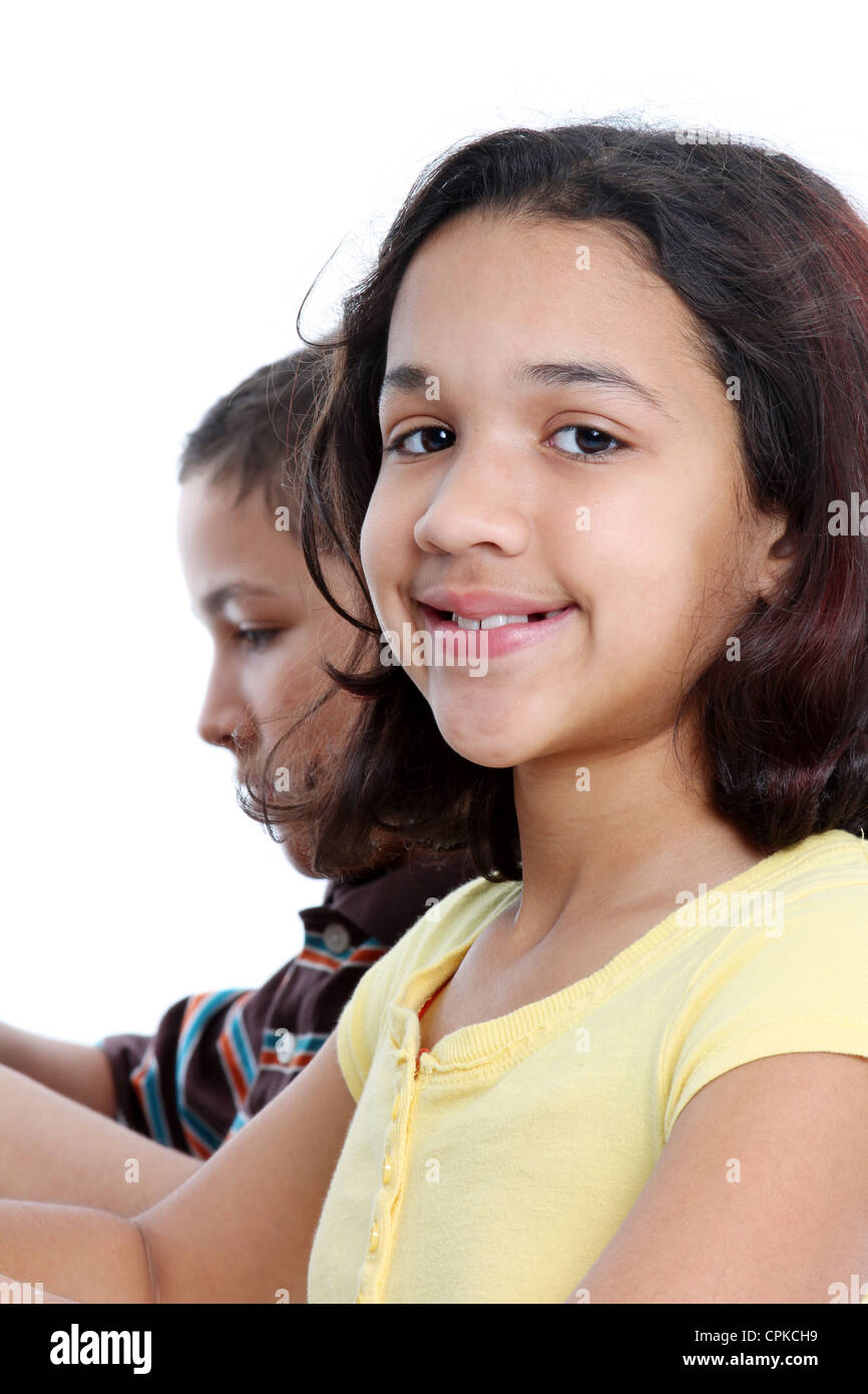 Picture of children set on white background Stock Photo - Alamy
