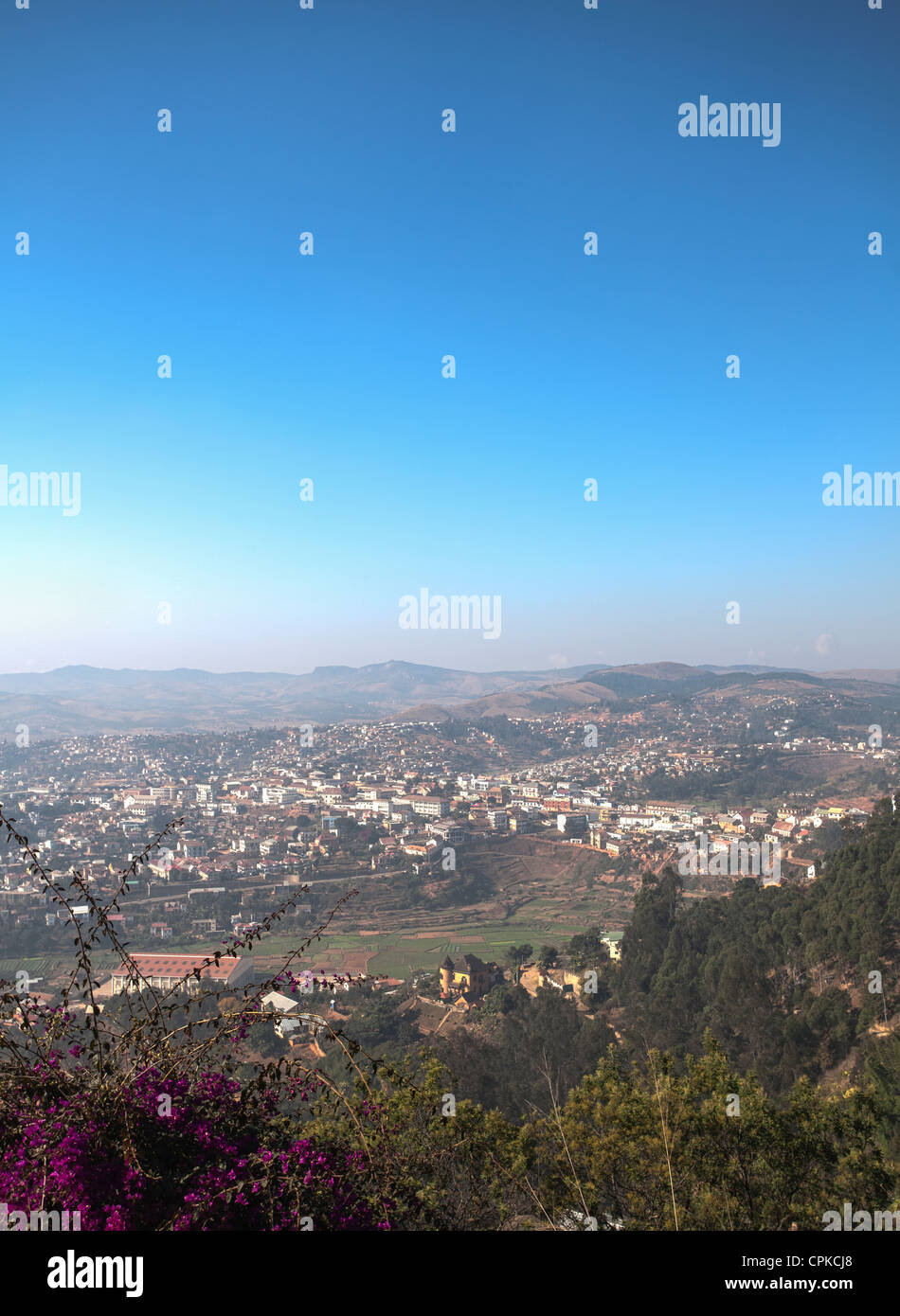 view of Ambalavao city, Central Highlands, Madagascar Stock Photo - Alamy