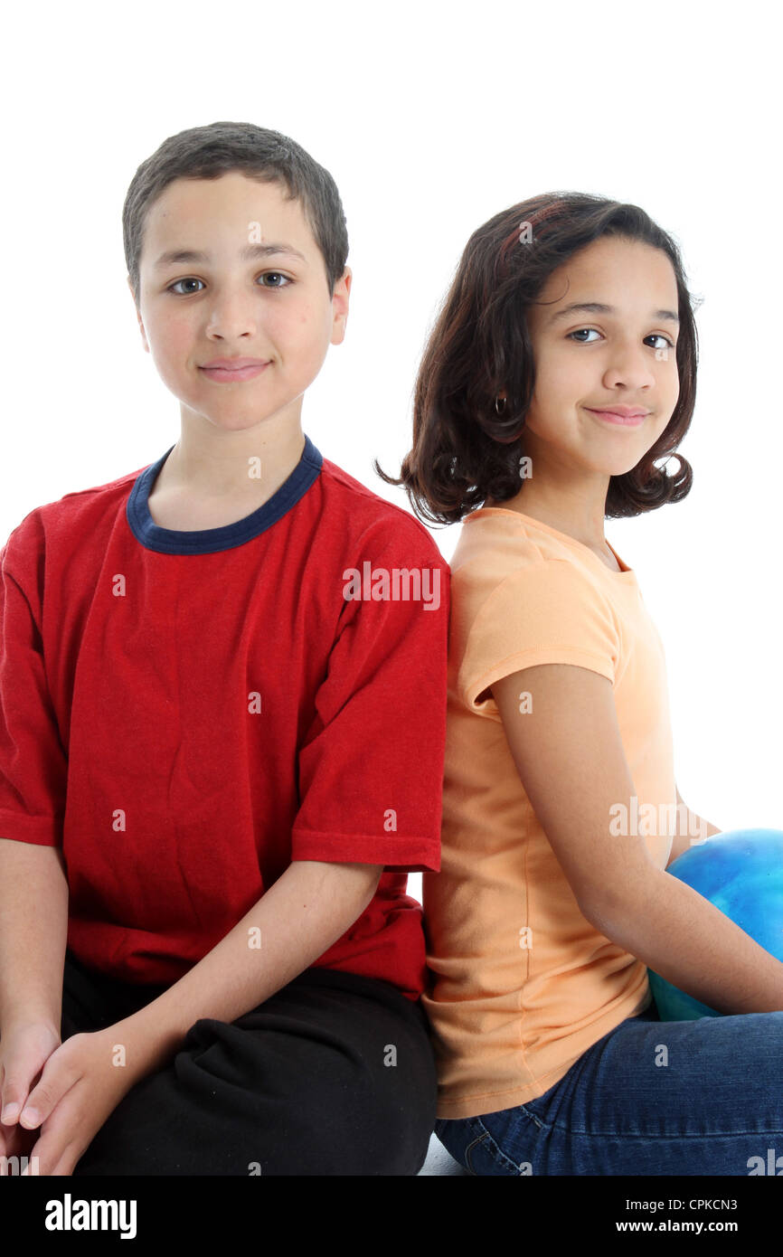 Picture of children set on white background Stock Photo - Alamy