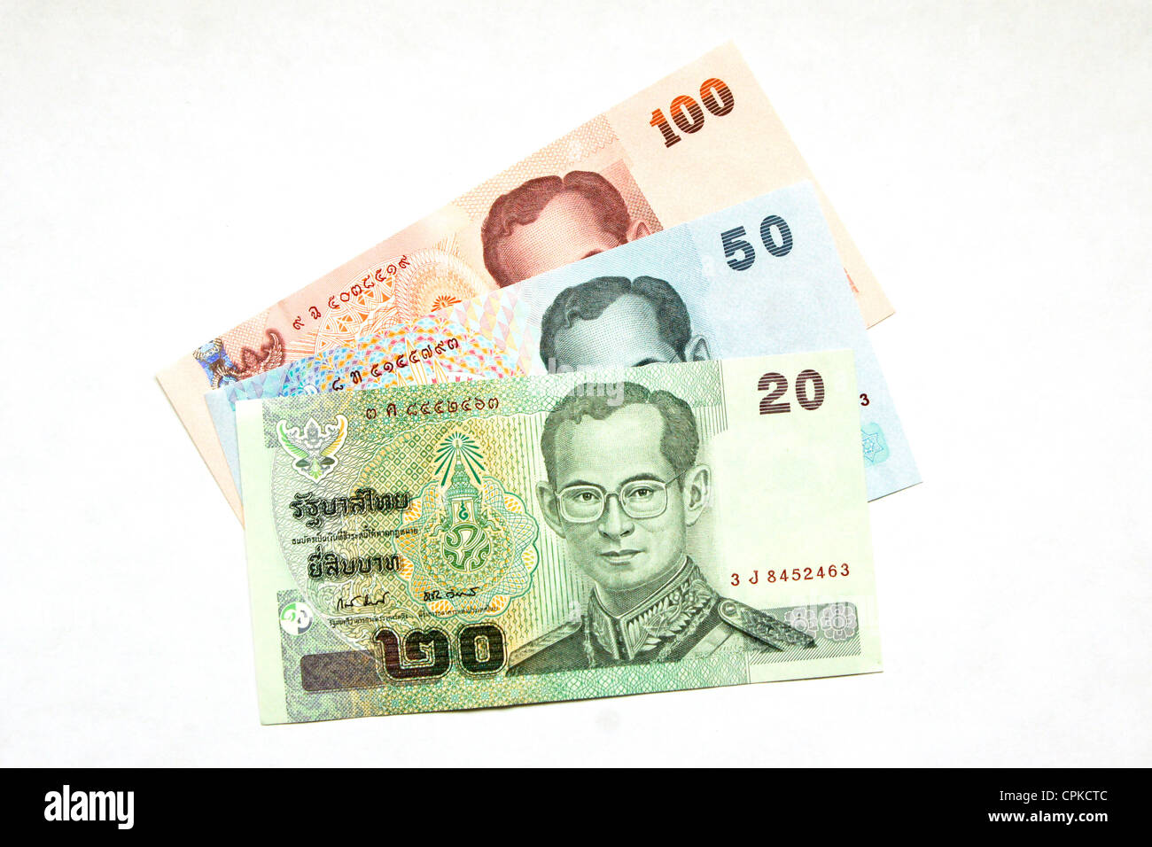 Currency of Thailand (baht Stock Photo - Alamy