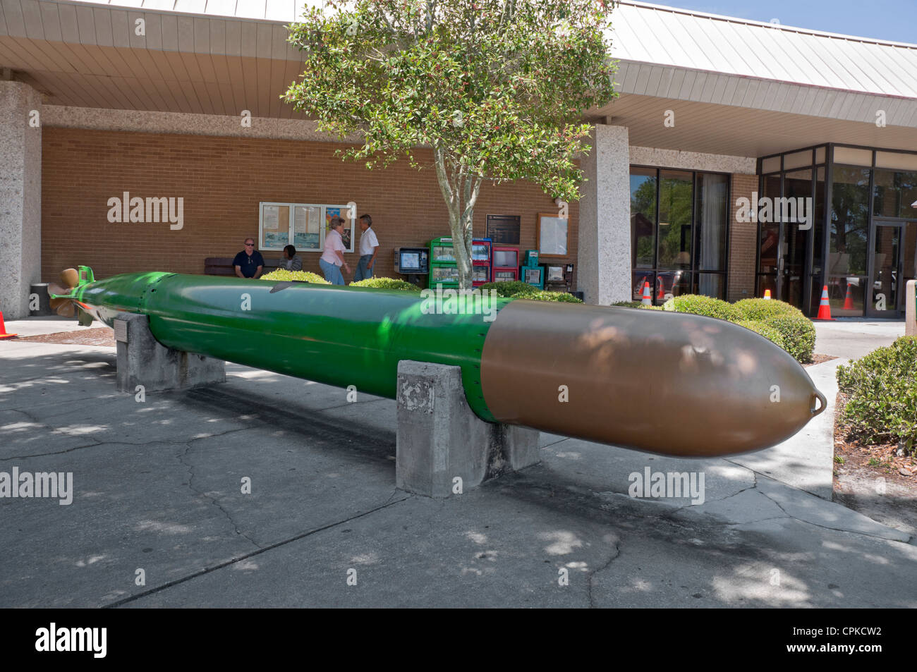 World War 2 torpedo on display at Georgia Welcome Station along I-95 ...