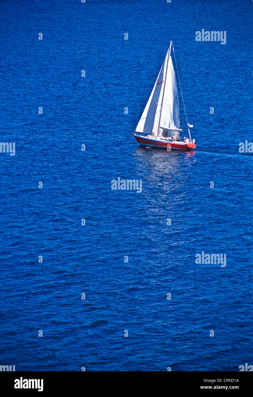 Orange sailboat hull hi-res stock photography and images - Alamy