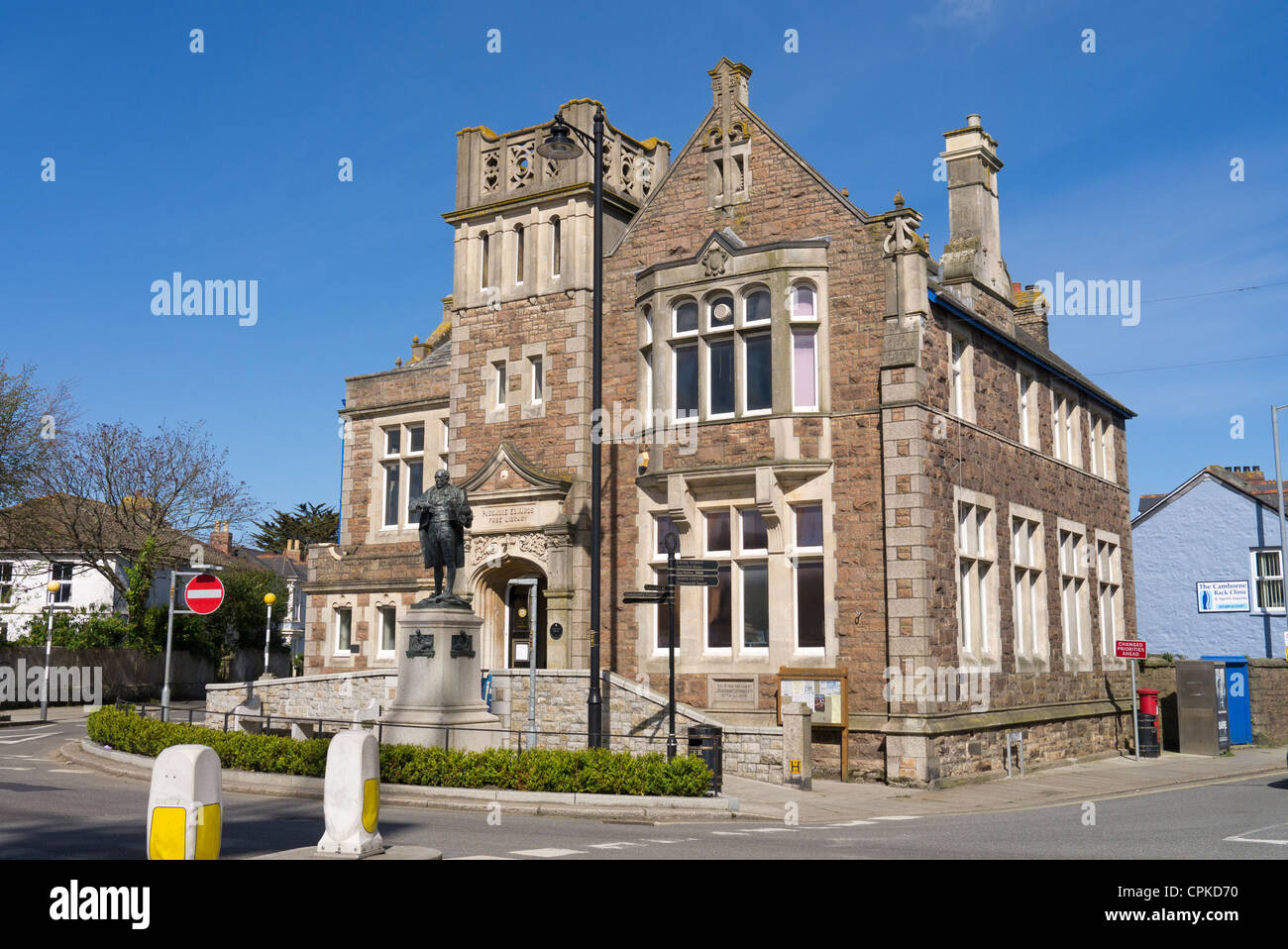 Passmore Edwards Free Library building, Camborne Cornwall UK Stock ...