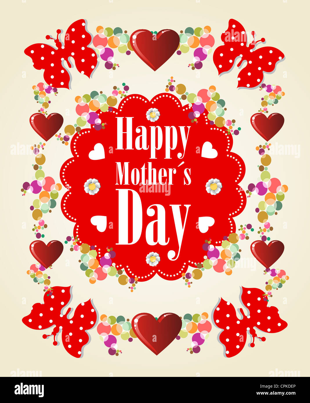Happy mothers day butterfly card High Resolution Stock Photography and ...
