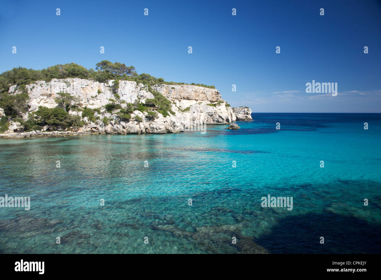 Macarella beach at Menorca island in Spain Stock Photo - Alamy